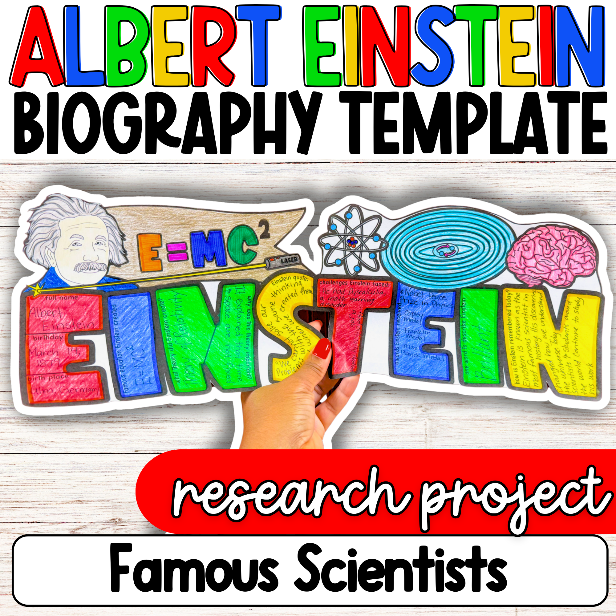 Albert Einstein Activity – Teacher Noire
