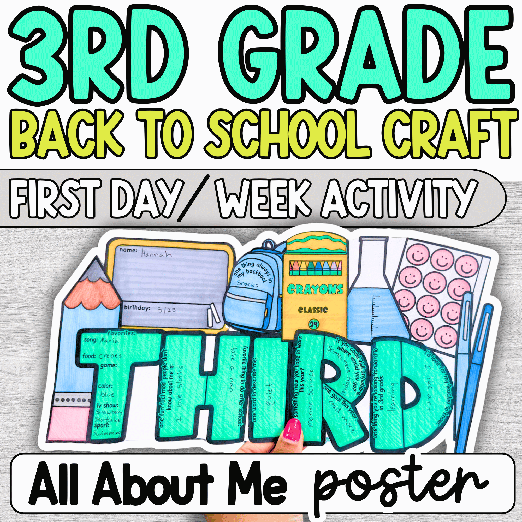 All About Me 3rd Grade – Teacher Noire