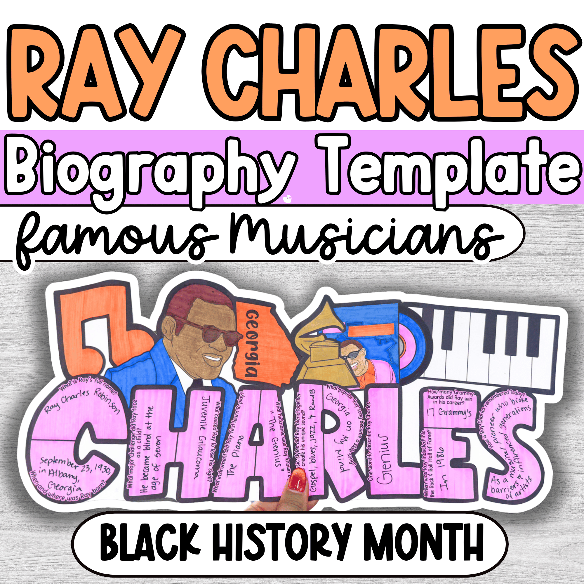 Ray Charles Biography WRDZ Project – Teacher Noire