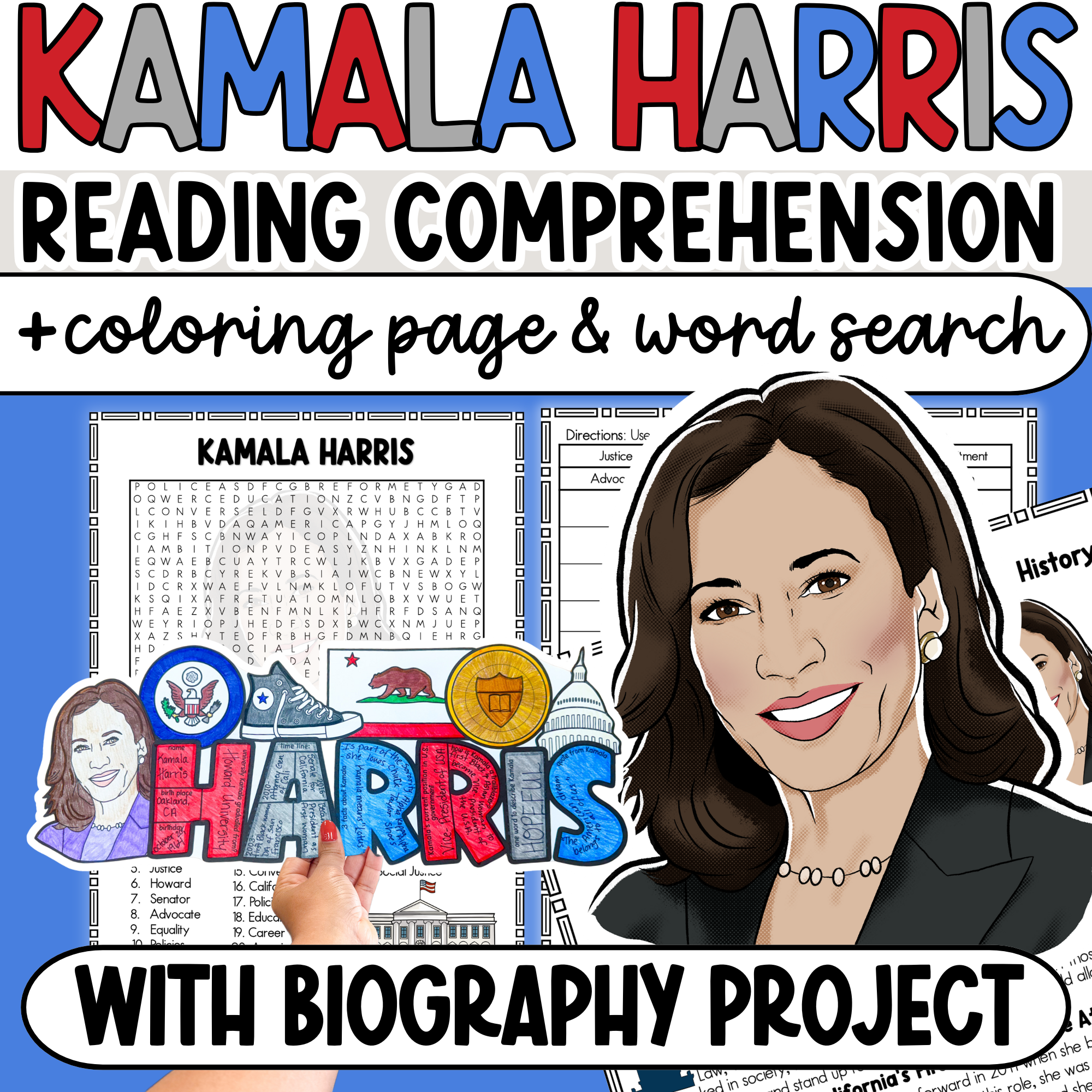 Kamala Harris Reading Comprehension Passage – Teacher Noire