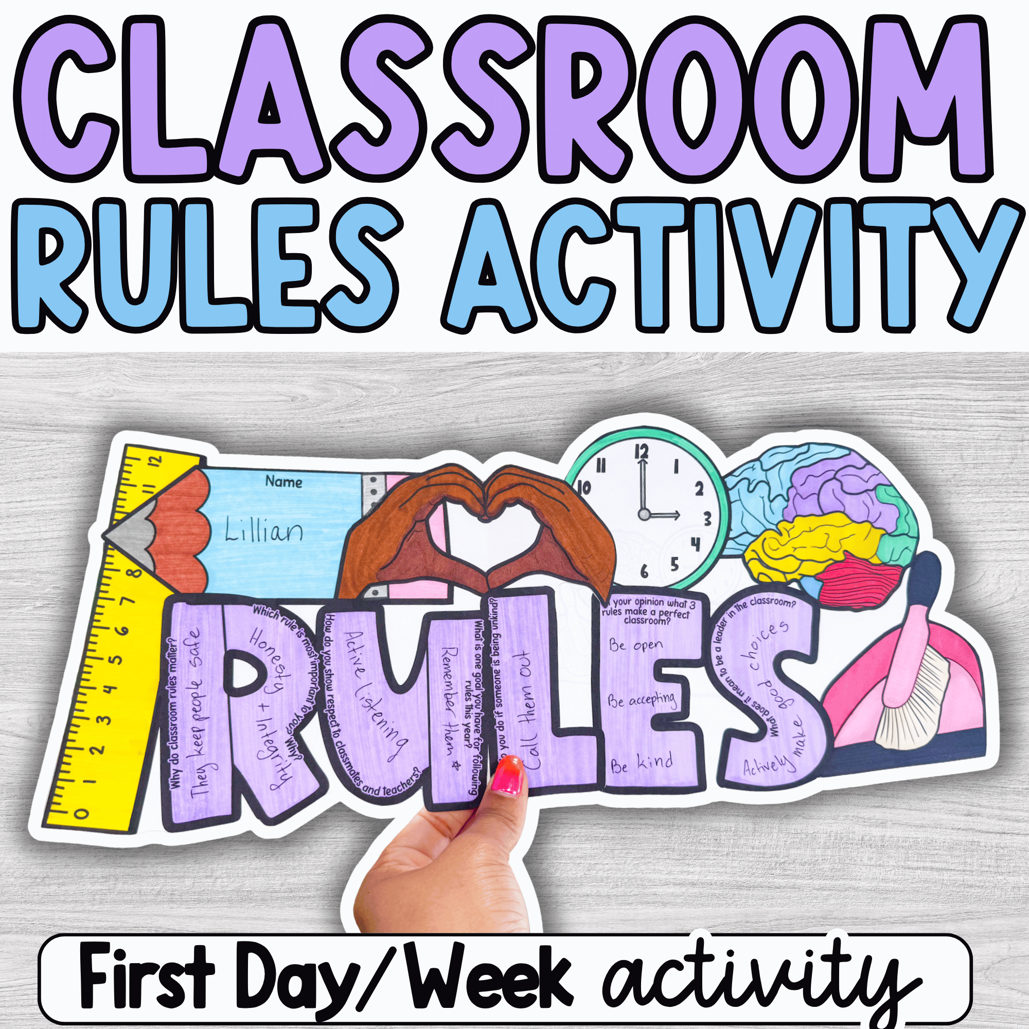 Classroom Rules Activity – Teacher Noire