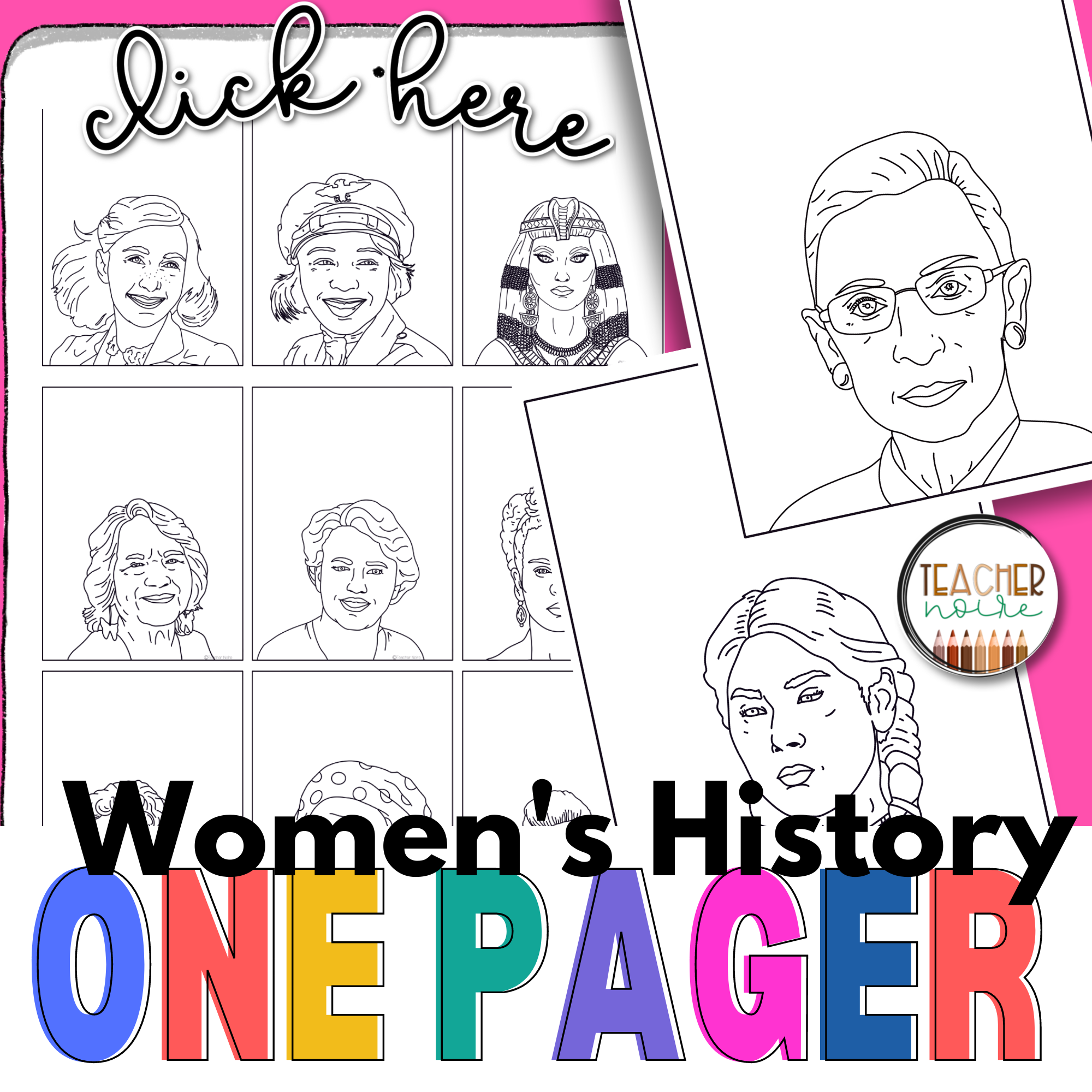 Women's History One Pager Project – Teacher Noire
