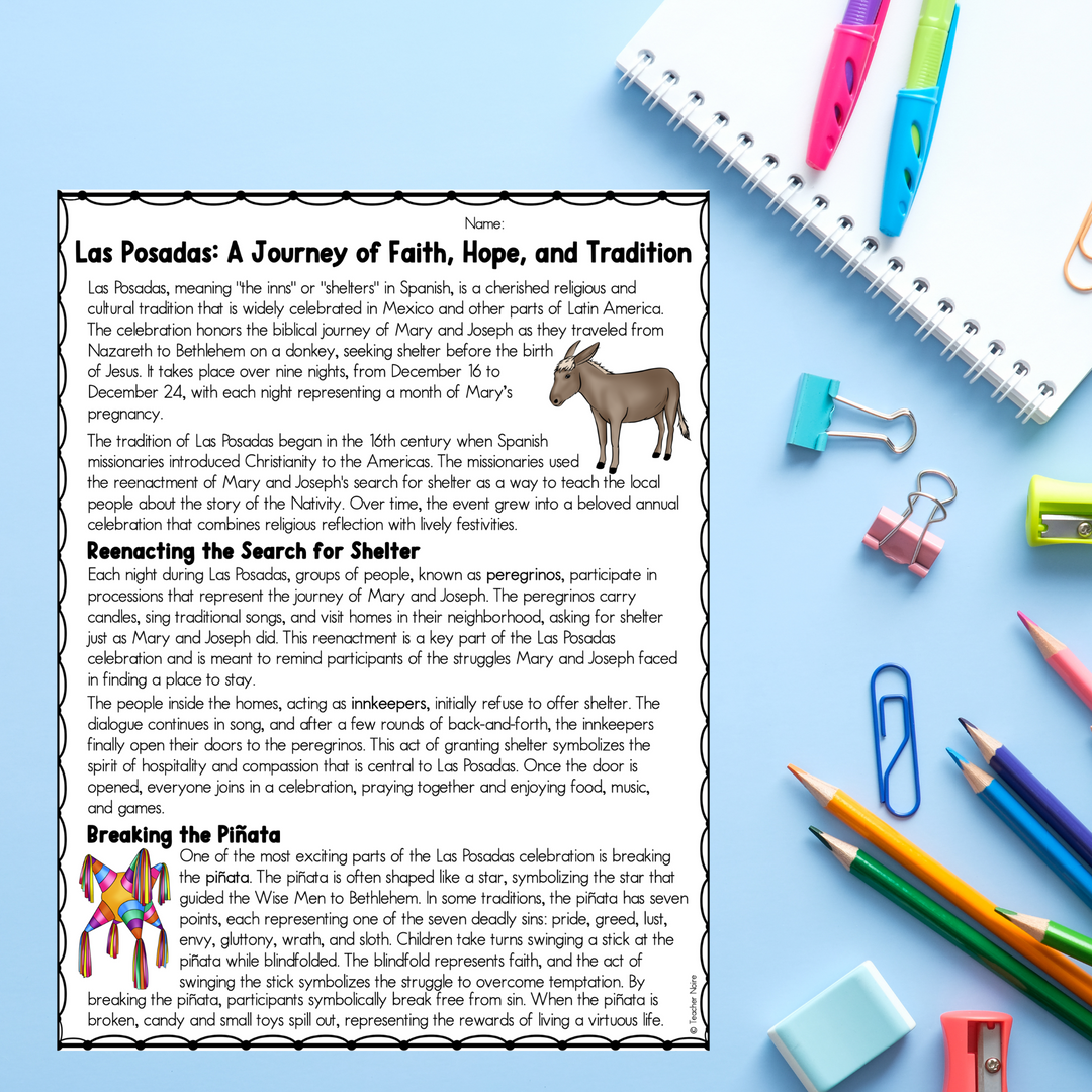 Las Posadas Reading Passage – Teacher Noire