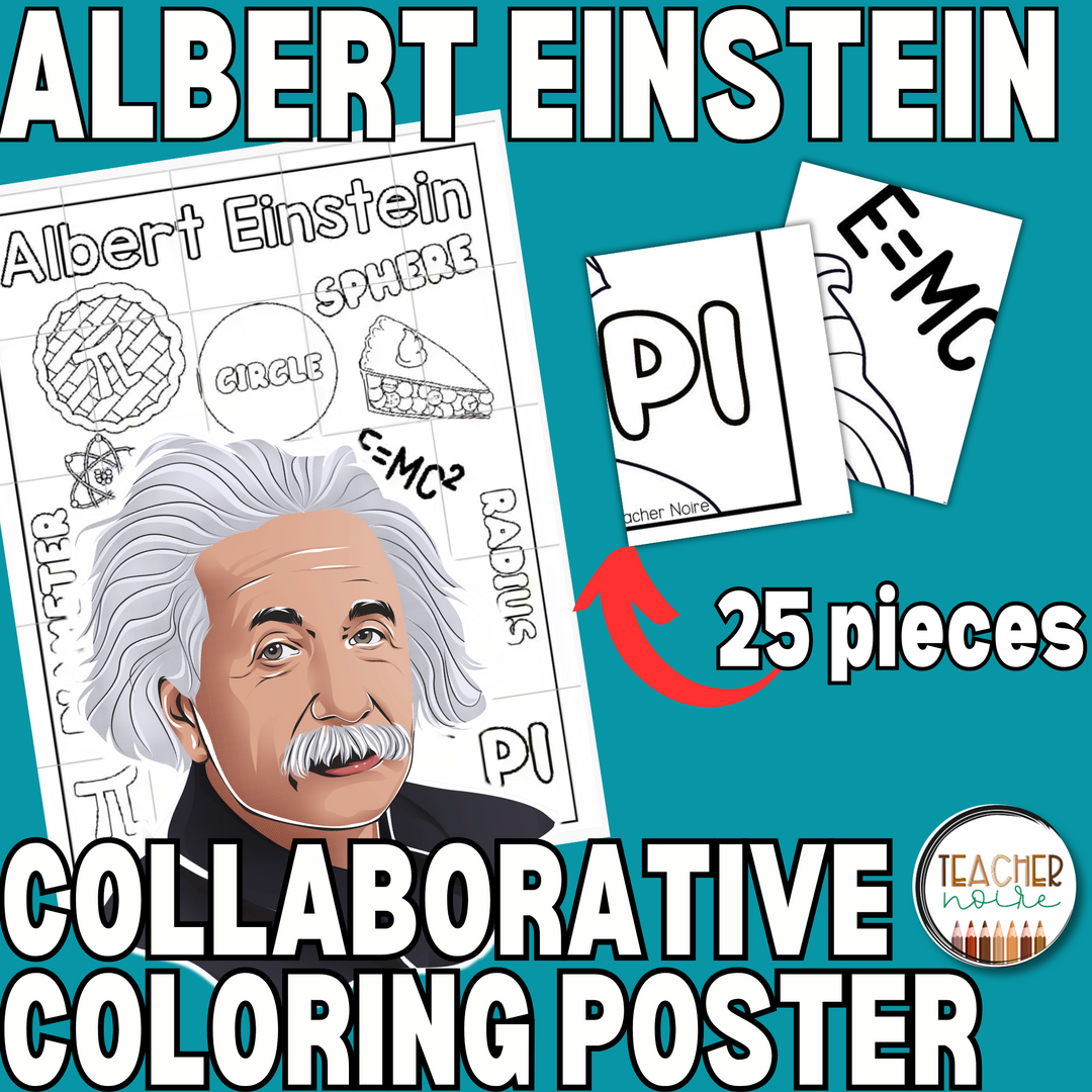 Albert Einstein- Pi Day Activity – Teacher Noire