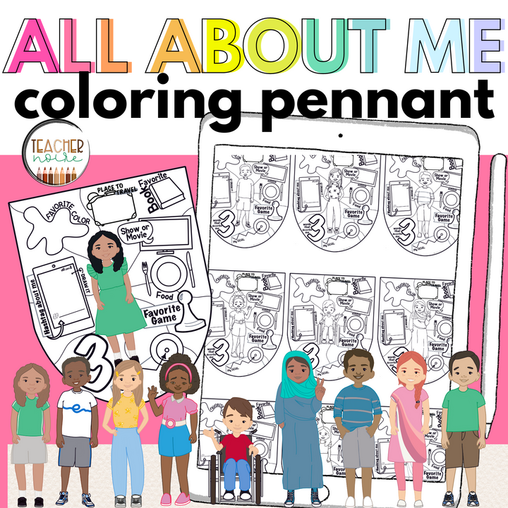 All About Me Coloring Pages – Teacher Noire