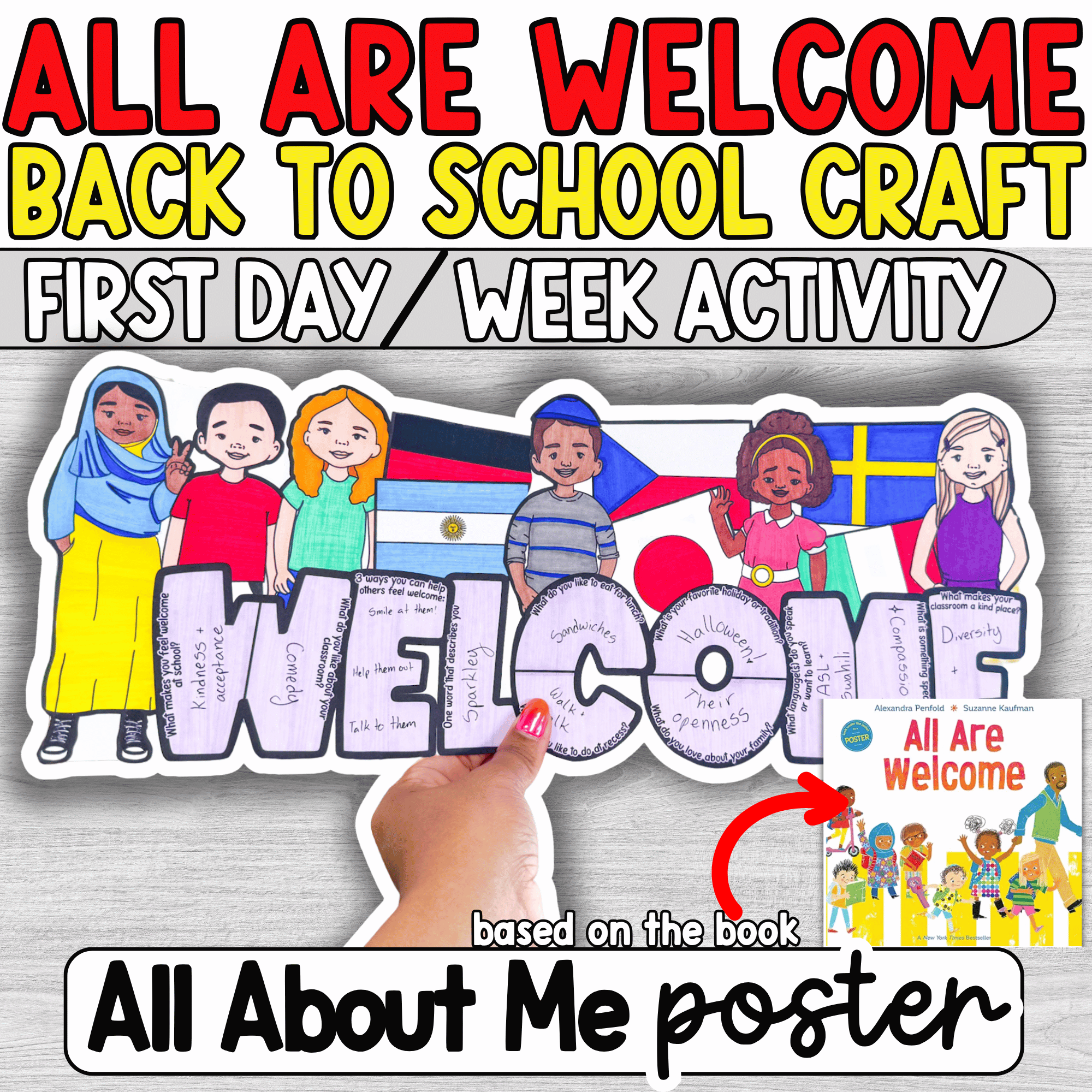 All Are Welcome Craft – Teacher Noire