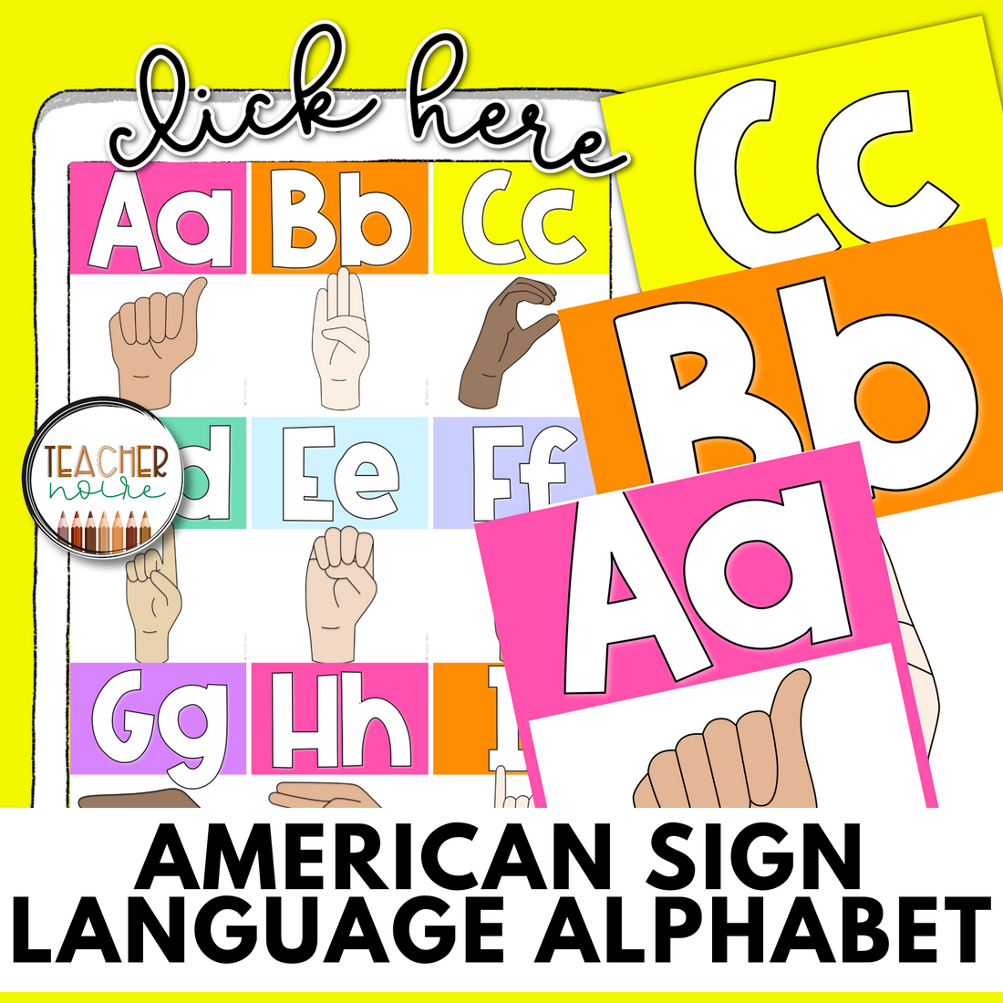 American Sign Language Alphabet – Teacher Noire