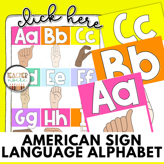 American Sign Language Alphabet – Teacher Noire