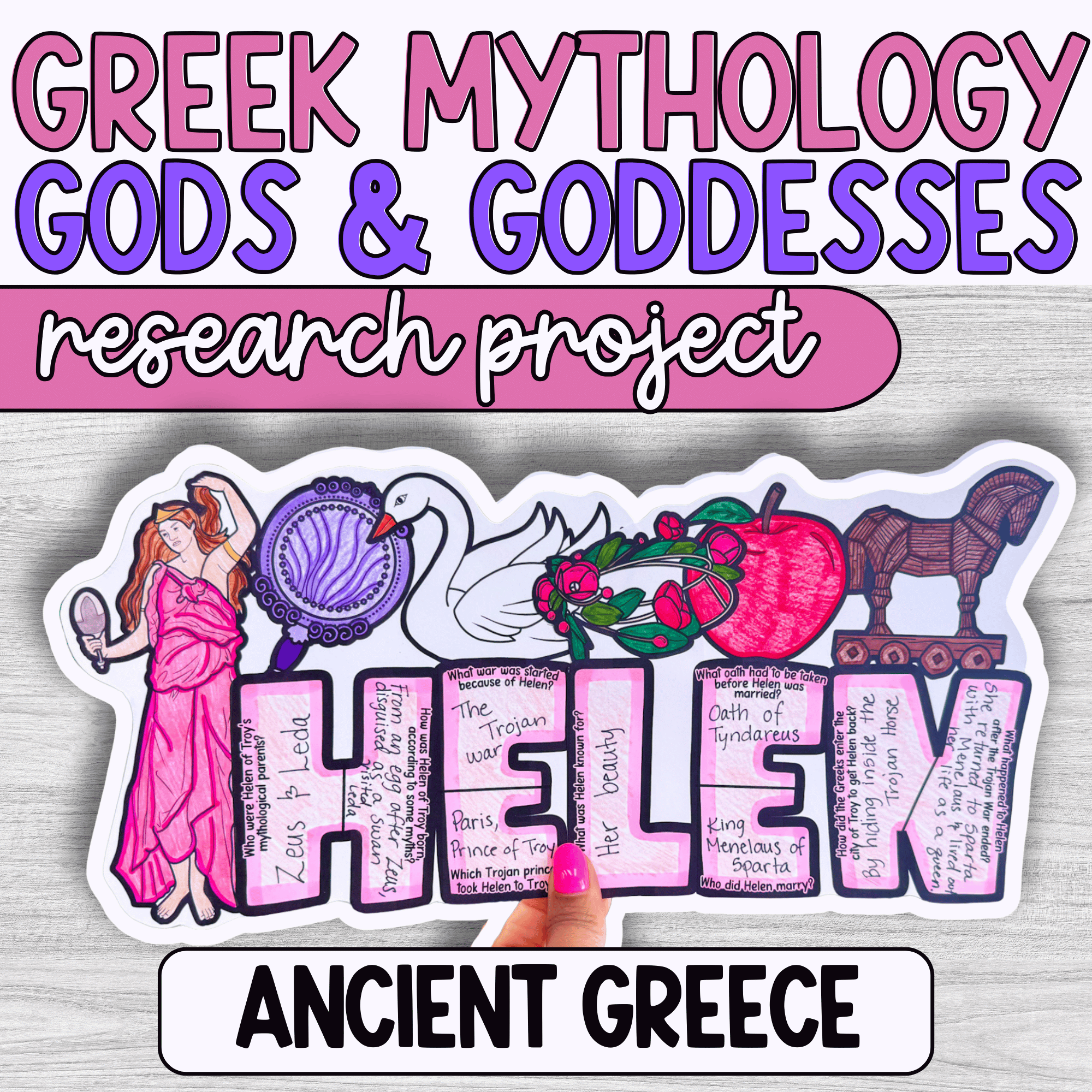 Greek Goddess Helen of Troy Project – Teacher Noire