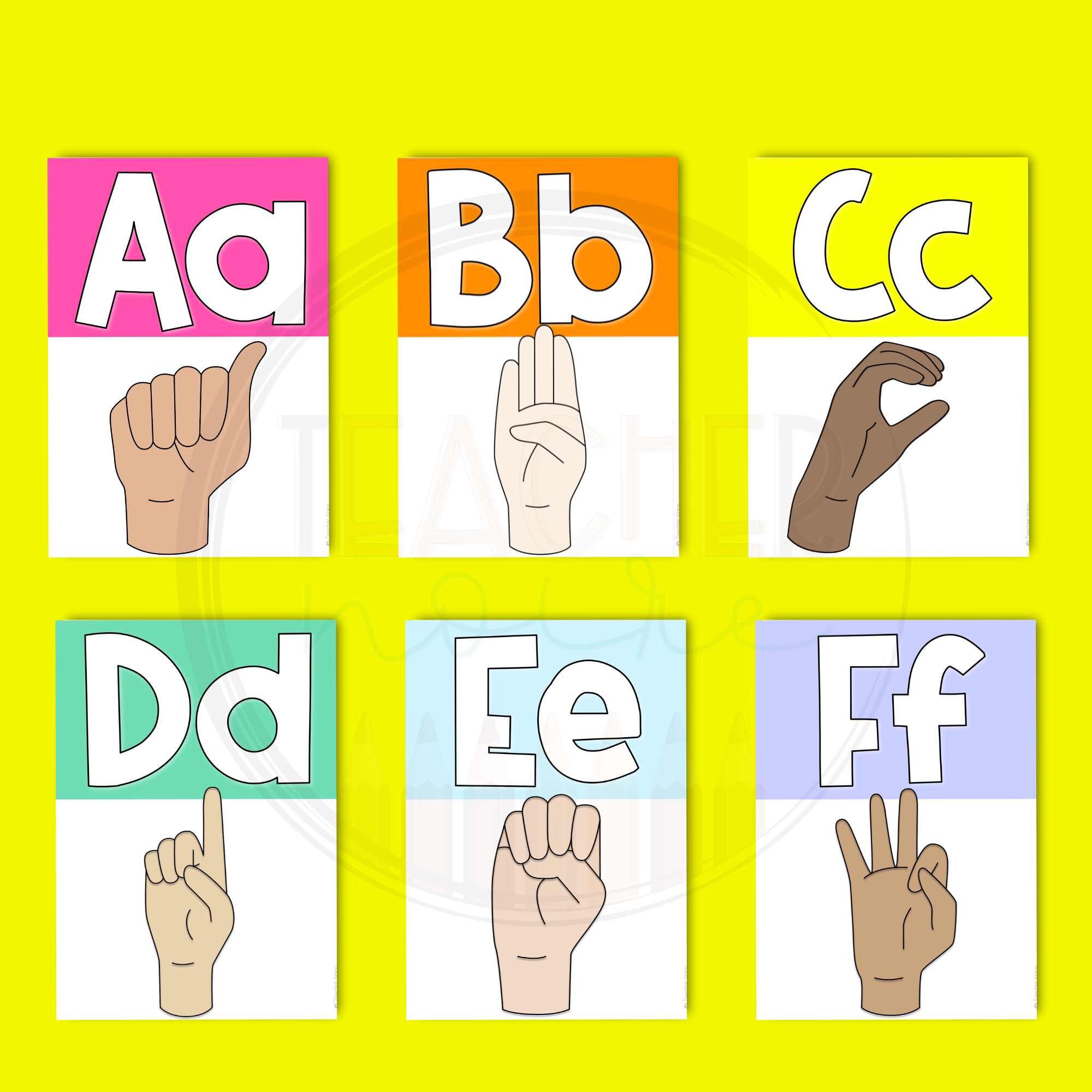 American Sign Language Alphabet – Teacher Noire