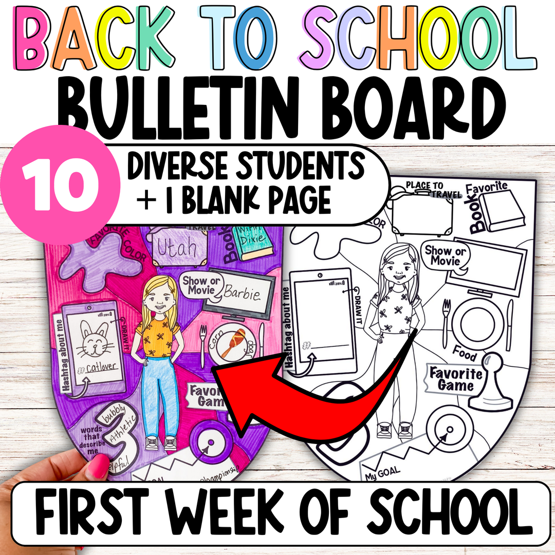 All About Me Coloring Pages – Teacher Noire