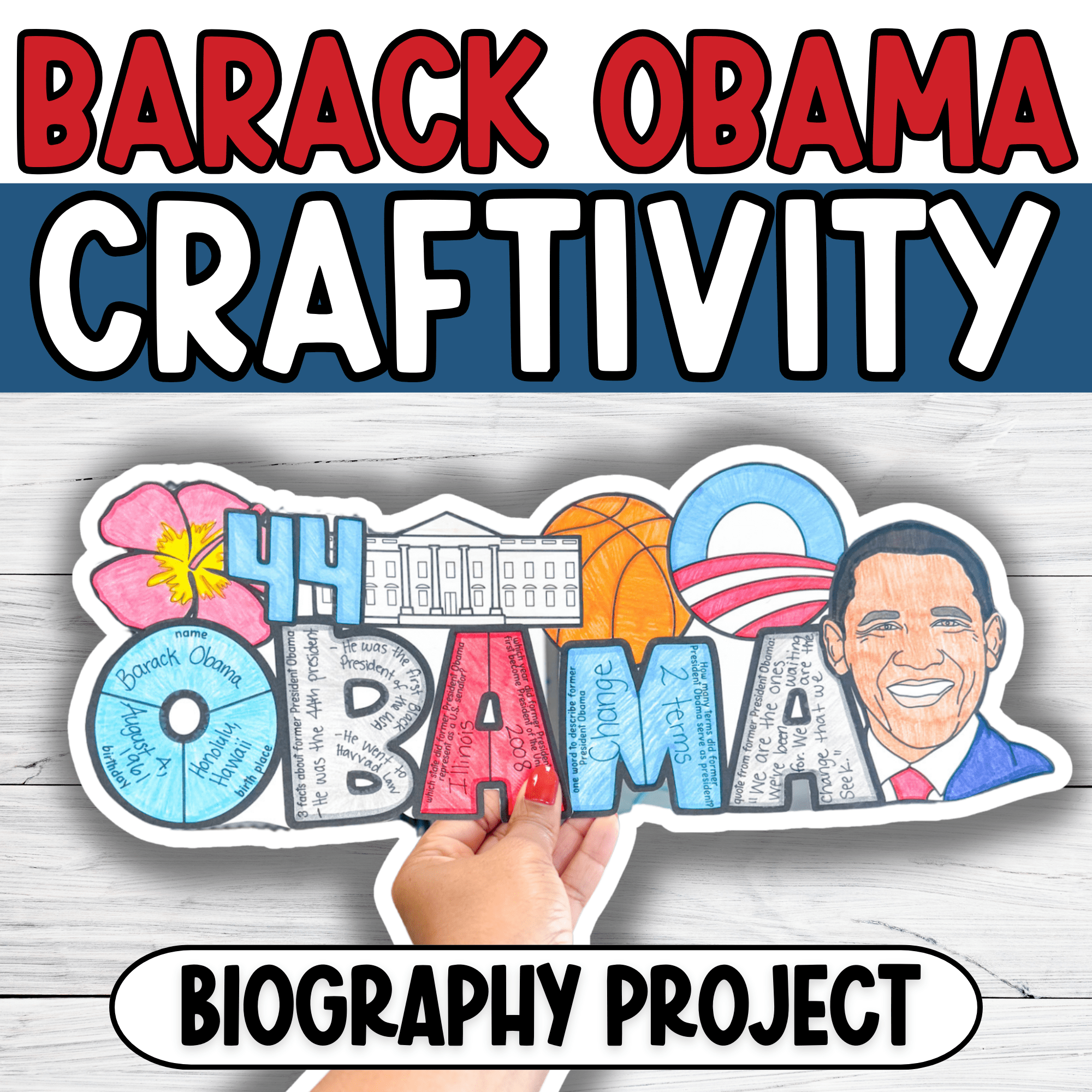Barack Obama Craft – Teacher Noire