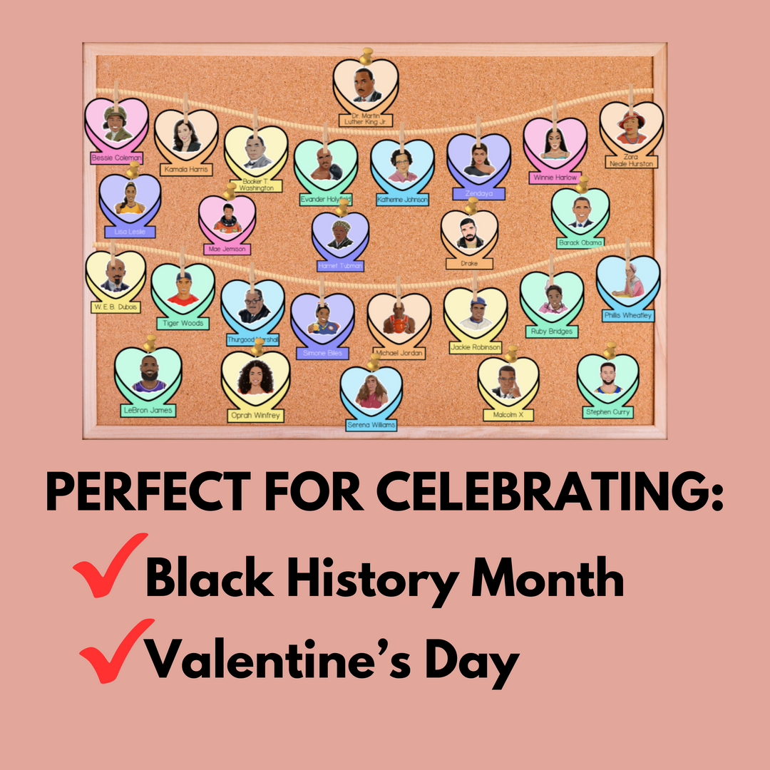 Valentine's Day Bulletin Board-Black History – Teacher Noire
