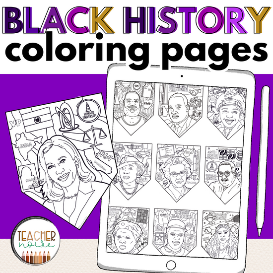 Black History Month Coloring Pages – Teacher Noire