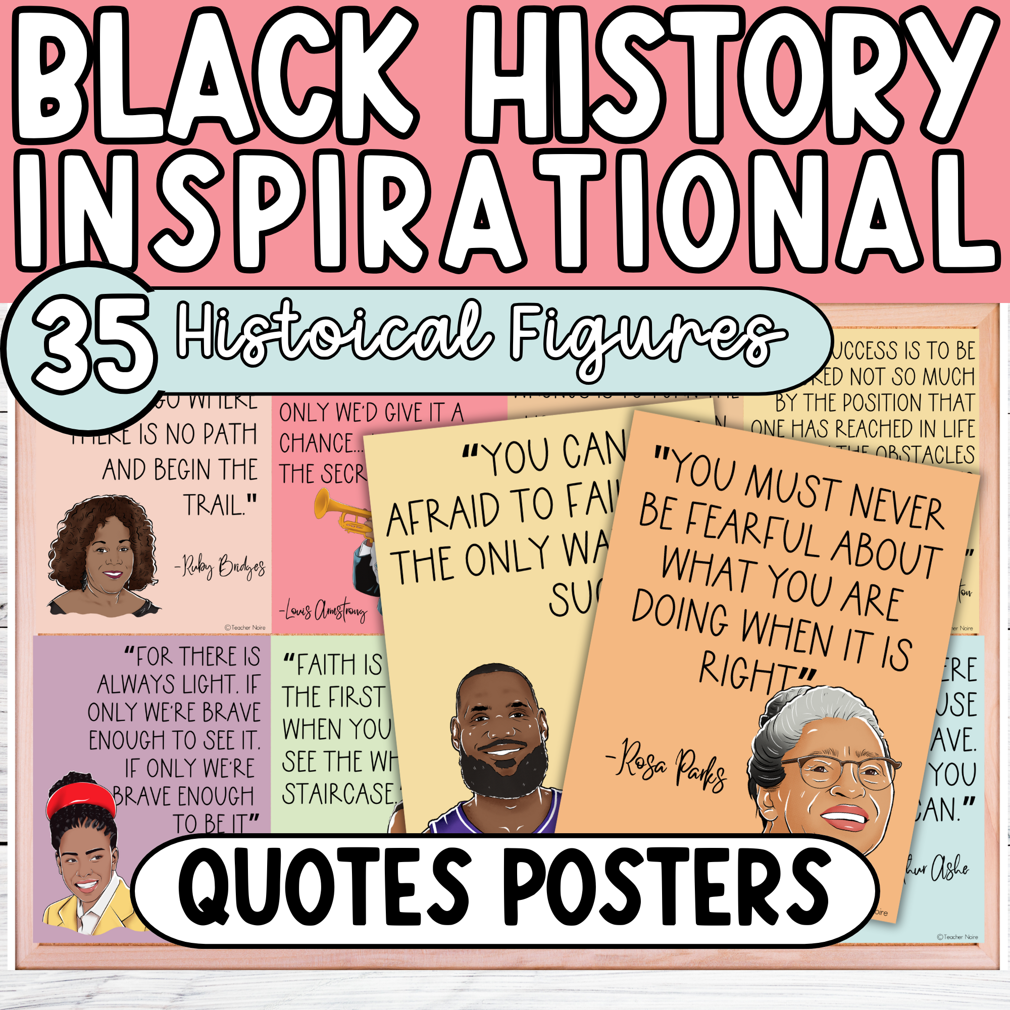 Black History Month Quotes Posters – Teacher Noire