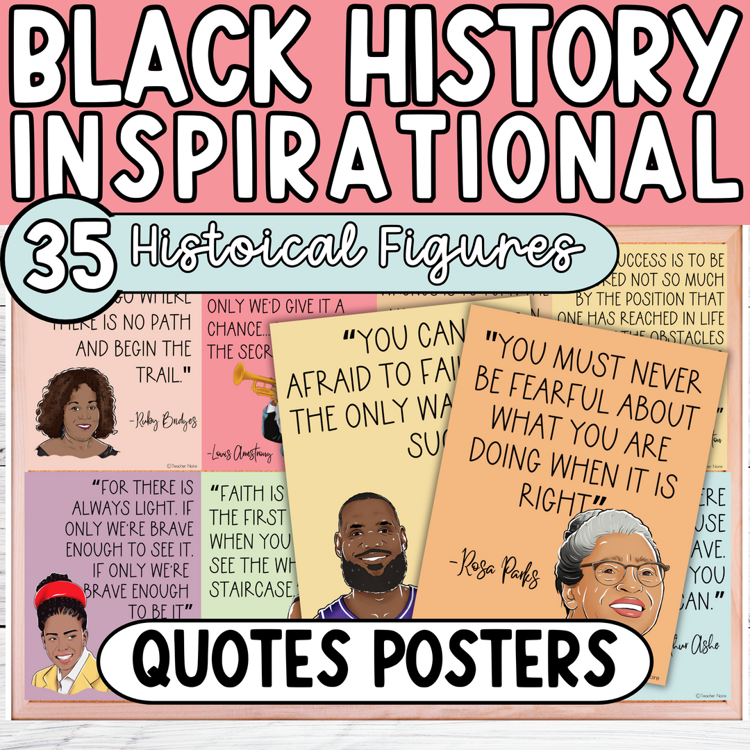 Black History Month Quotes Posters – Teacher Noire