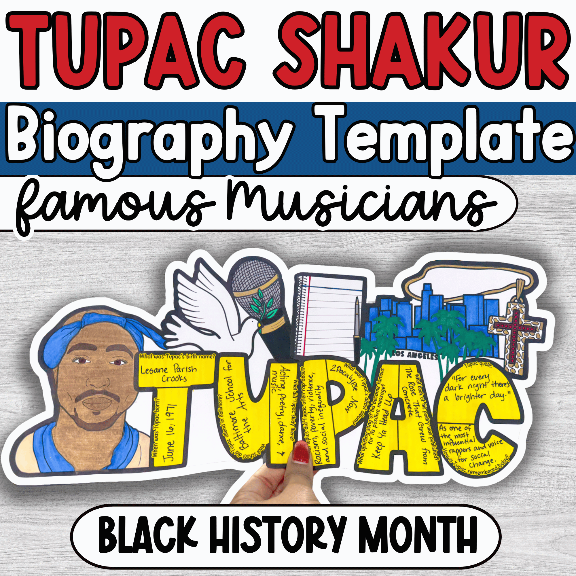 Tupac Shakur Biography WRDZ Project – Teacher Noire