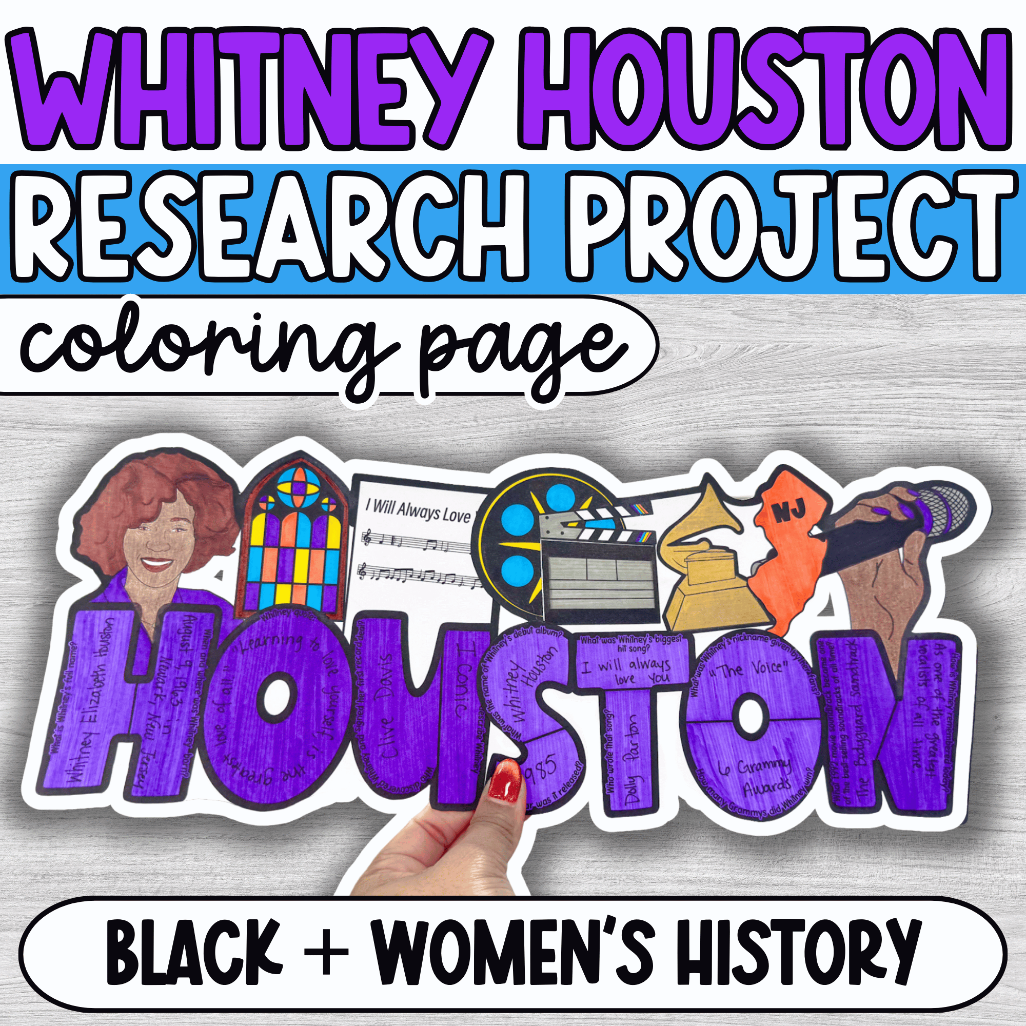 Whitney Houston Biography Project – Teacher Noire