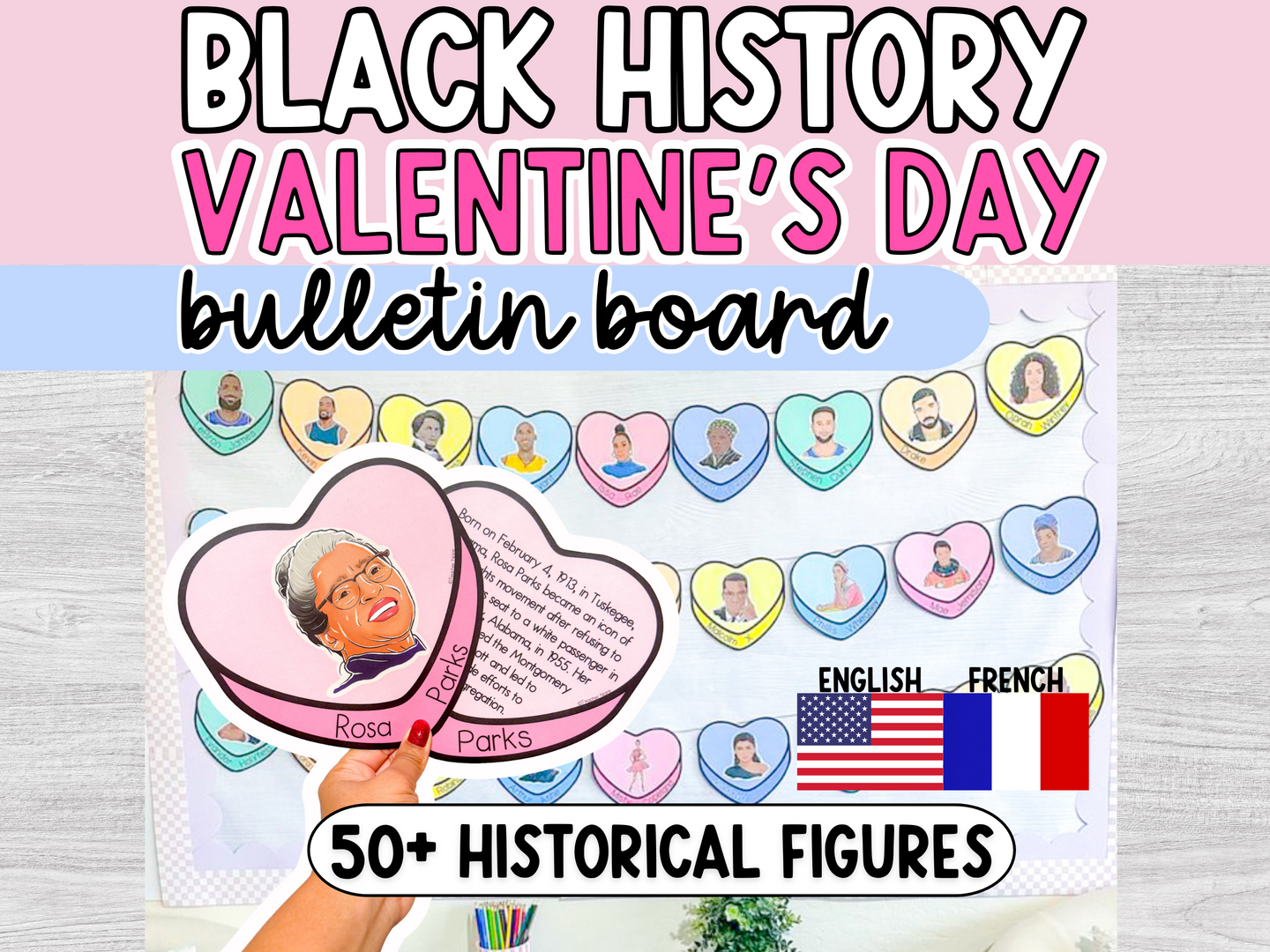Black History Valentine's Day Bulletin Board Sweethearts Posters ...