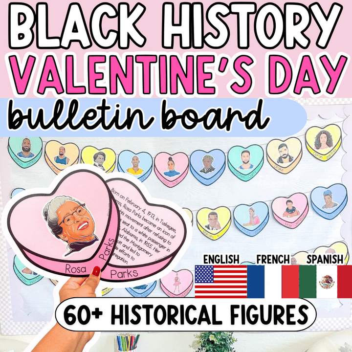 Black History Valentine's Day Bulletin Board Sweethearts Posters ...