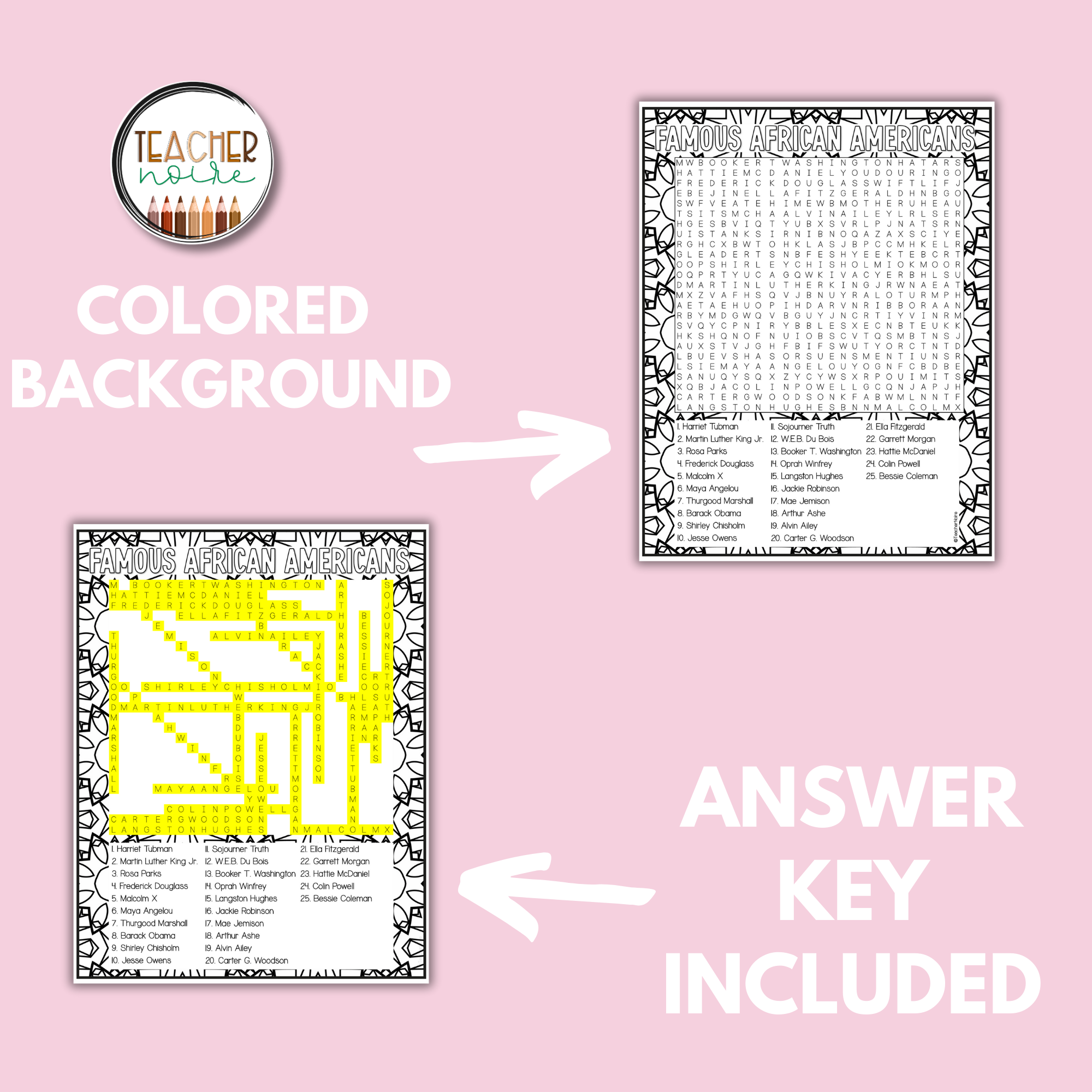 Black History Month Word Search Puzzle