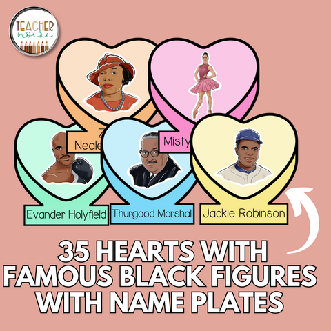 Valentine's Day Bulletin Board-Black History – Teacher Noire