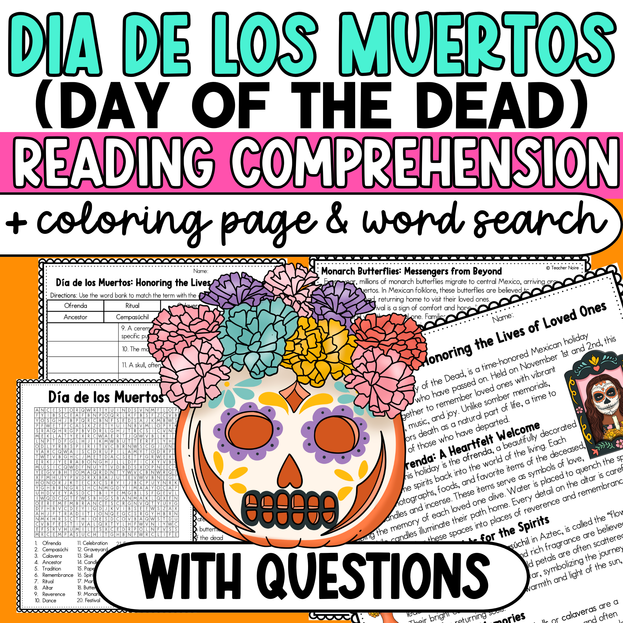 Dia de los Muertos (Day of the Dead) Reading Passage – Teacher Noire
