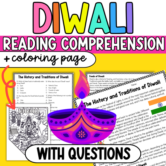 Diwali Reading Comprehension – Teacher Noire