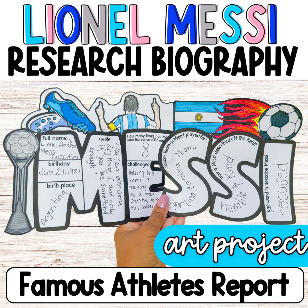 Famous Athletes Lionel Messi Project – Teacher Noire