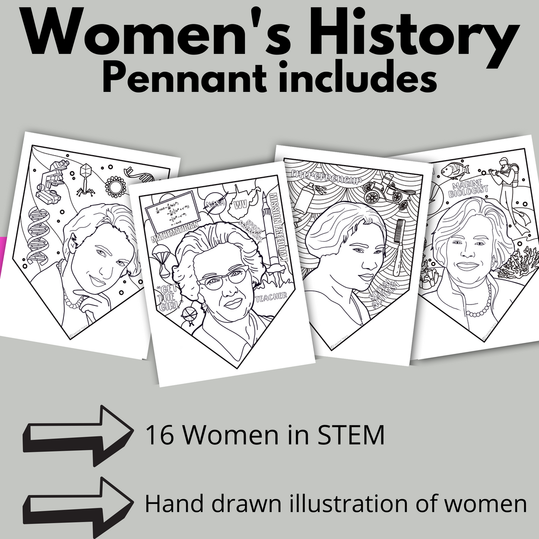 Women in STEM Coloring Pages – Teacher Noire