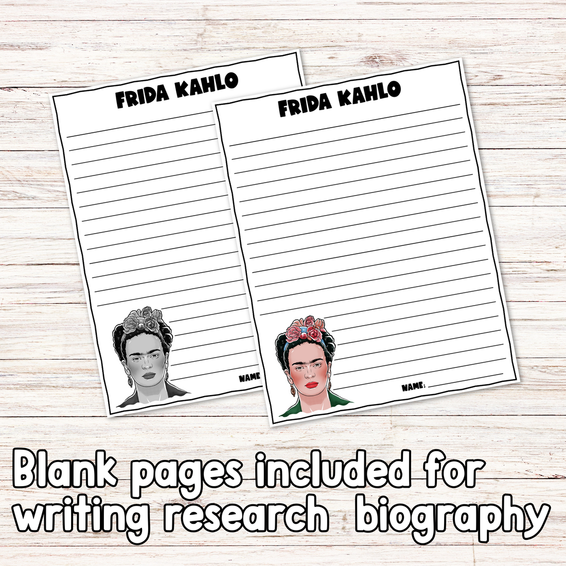 Frida Kahlo Research Project – Teacher Noire