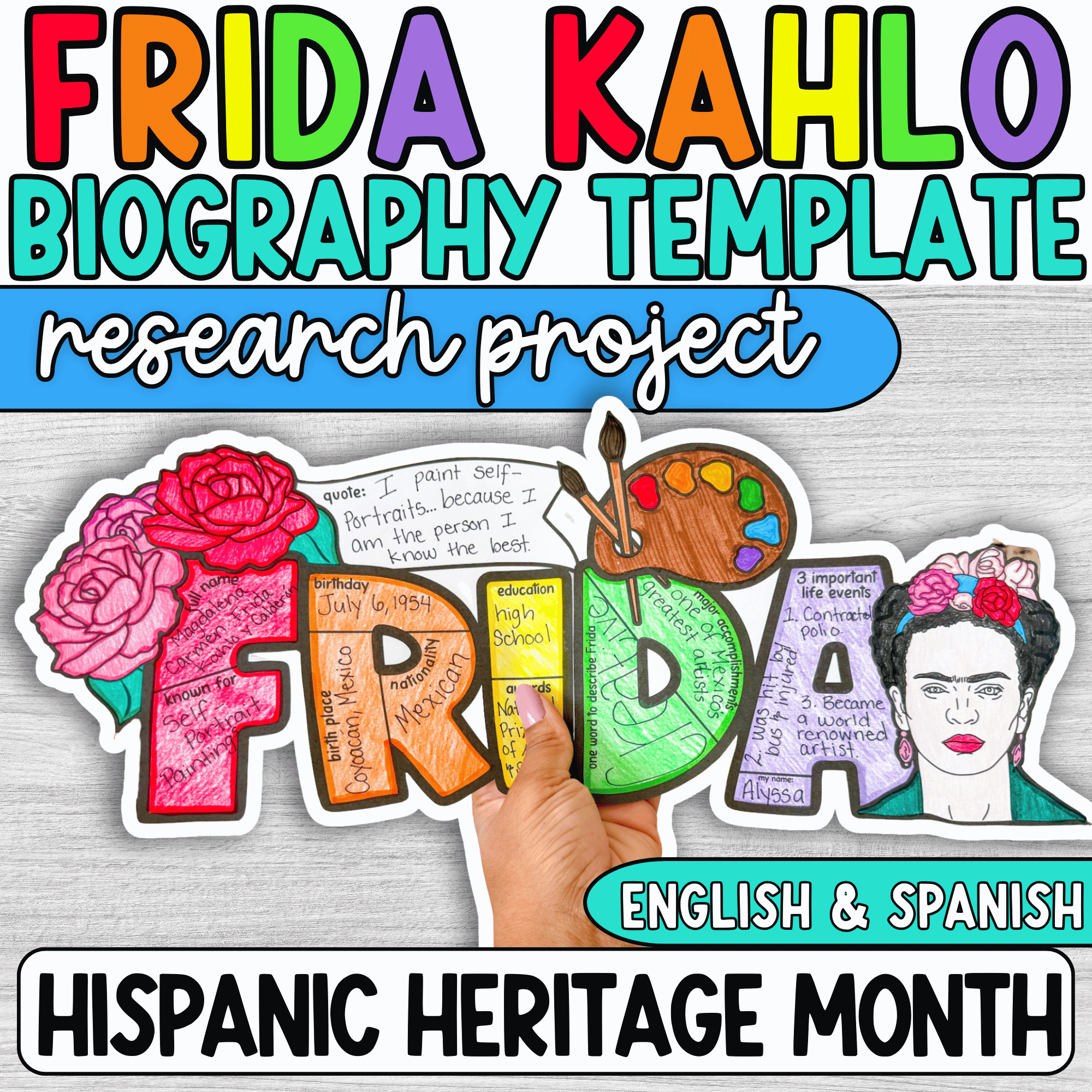 Frida Kahlo Art Project – Teacher Noire