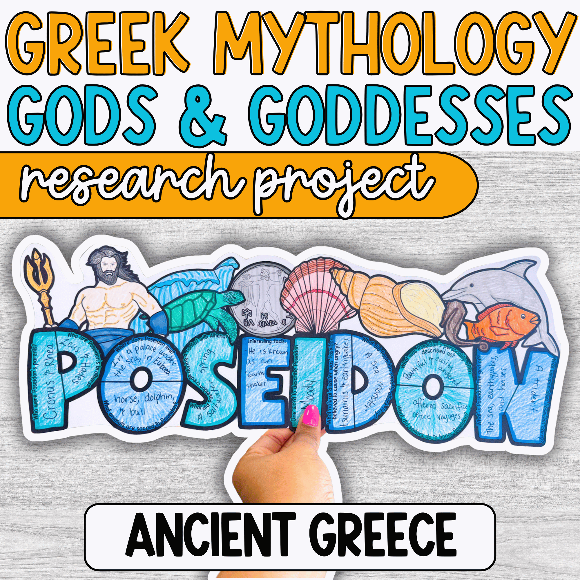 Greek God Poseidon Project – Teacher Noire