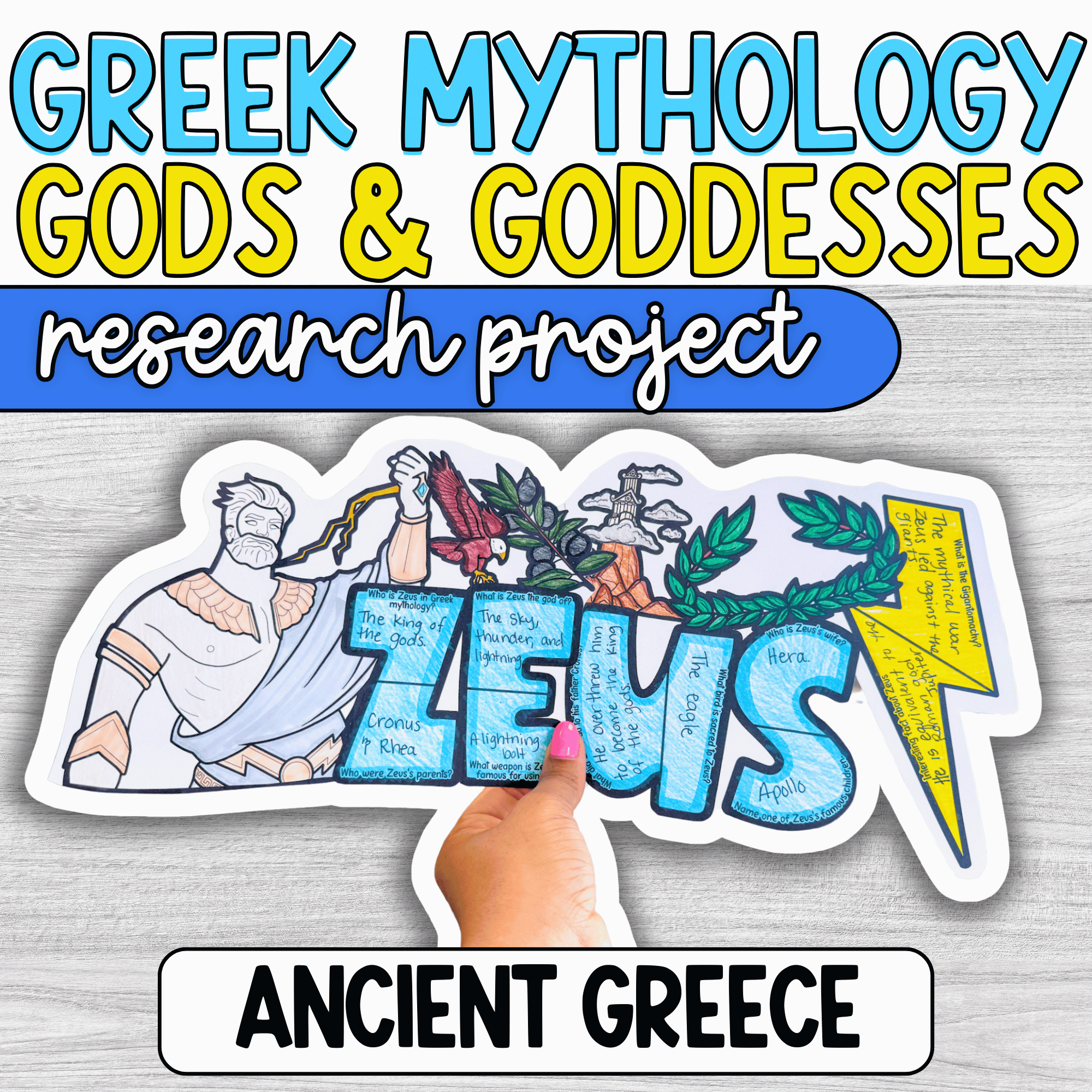 Greek God Zeus Project – Teacher Noire