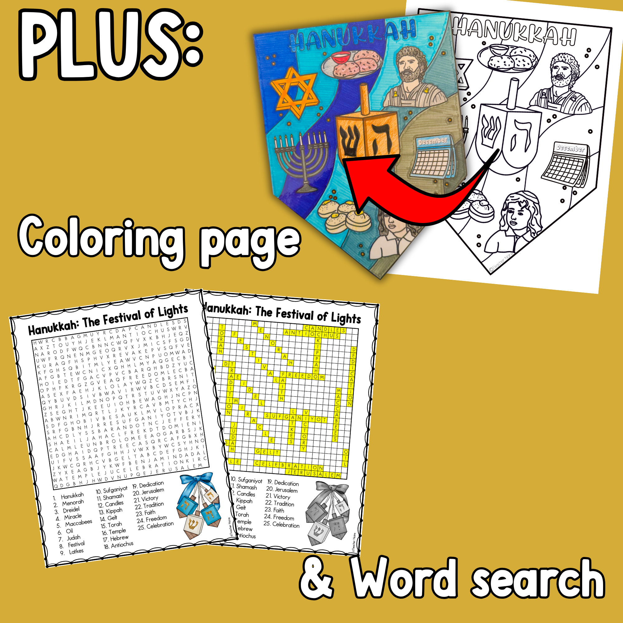 Hanukkah Reading Comprehension – Teacher Noire