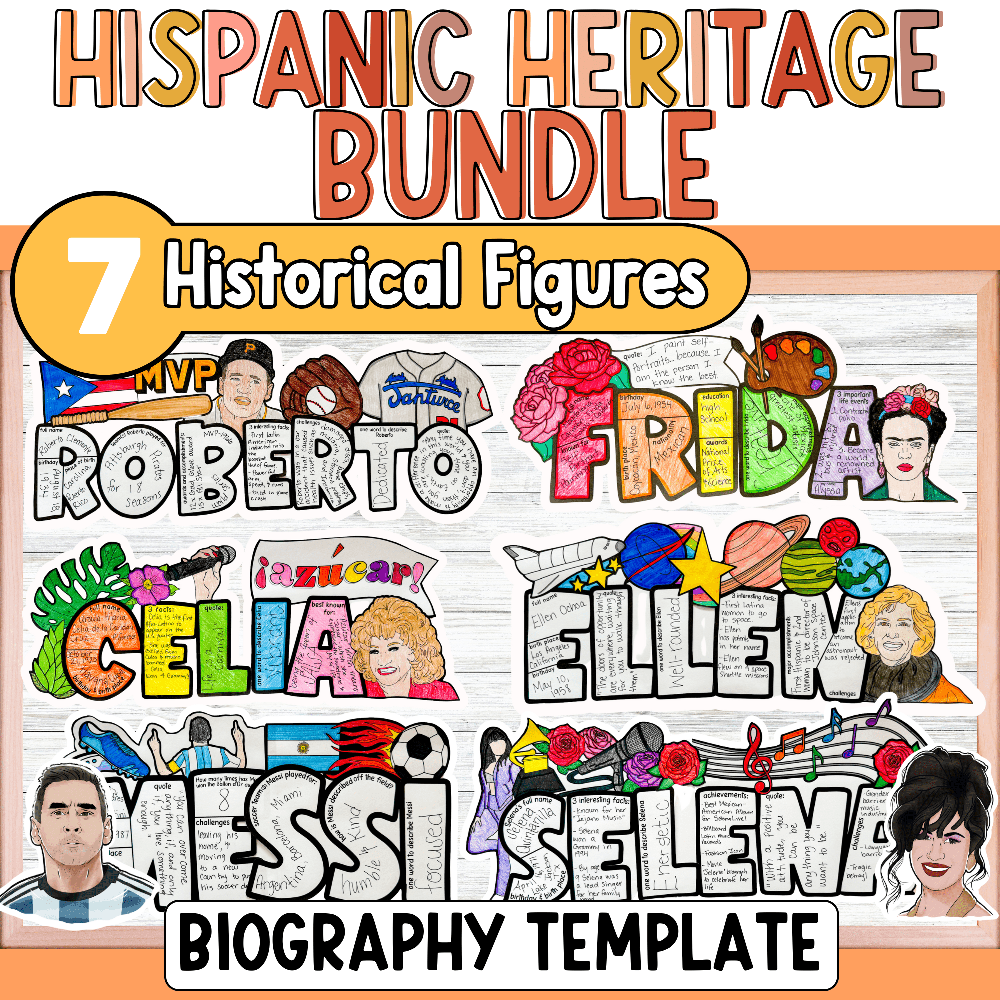 Hispanic Heritage Month Biography Project – Teacher Noire