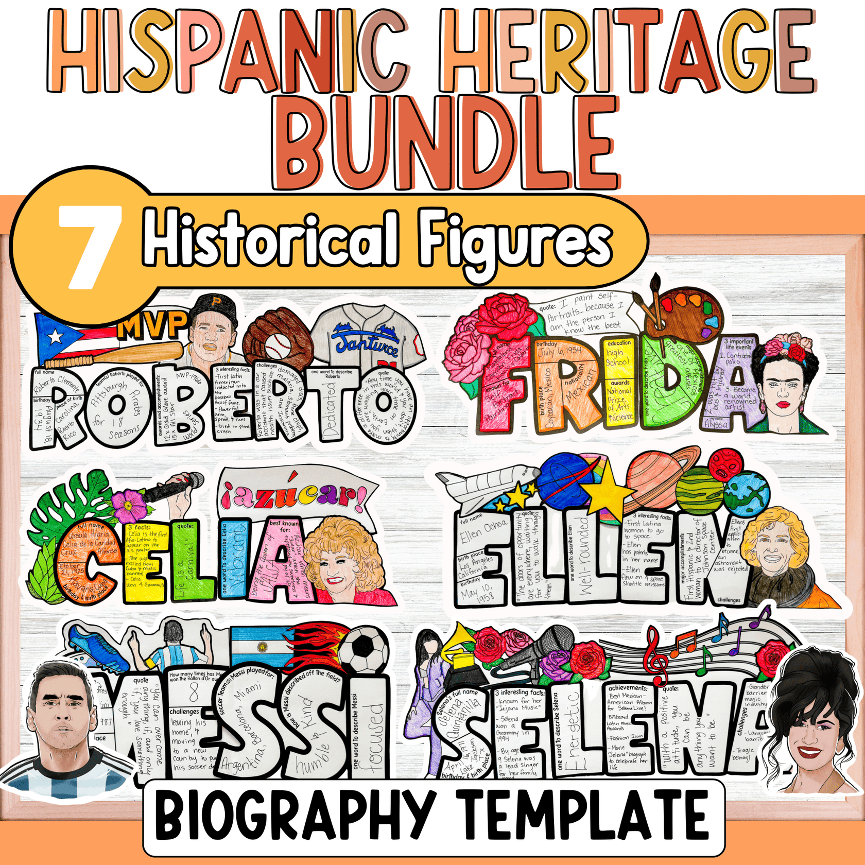 Hispanic Heritage Month Biography Project – Teacher Noire