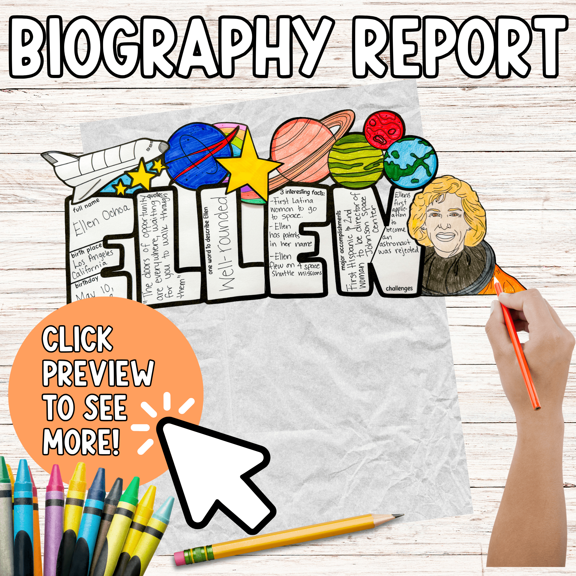 Hispanic Heritage Month Biography Project – Teacher Noire