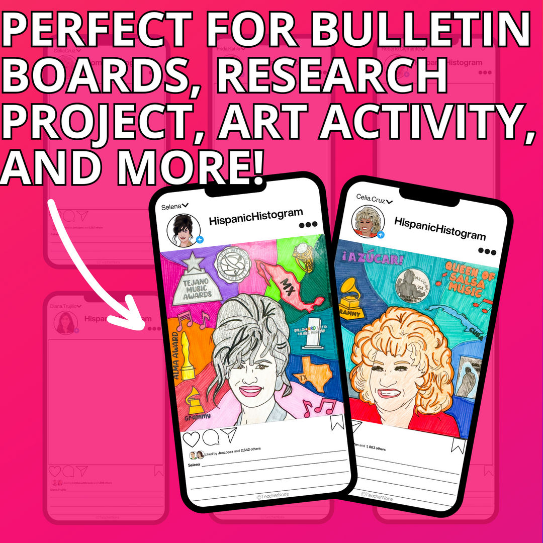 Hispanic Heritage Month Instagram Activity – Teacher Noire