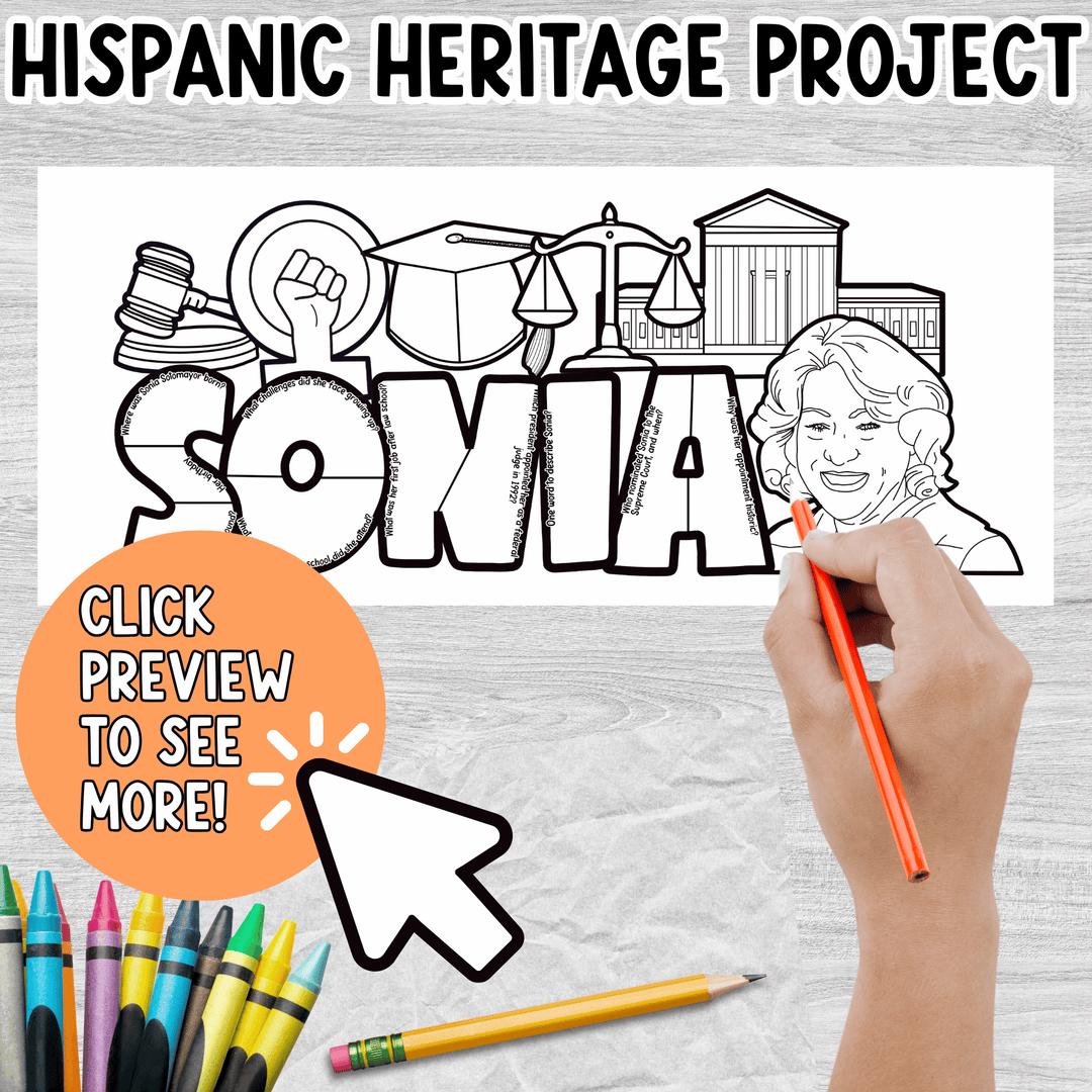 Hispanic Heritage Month Biography Project – Teacher Noire
