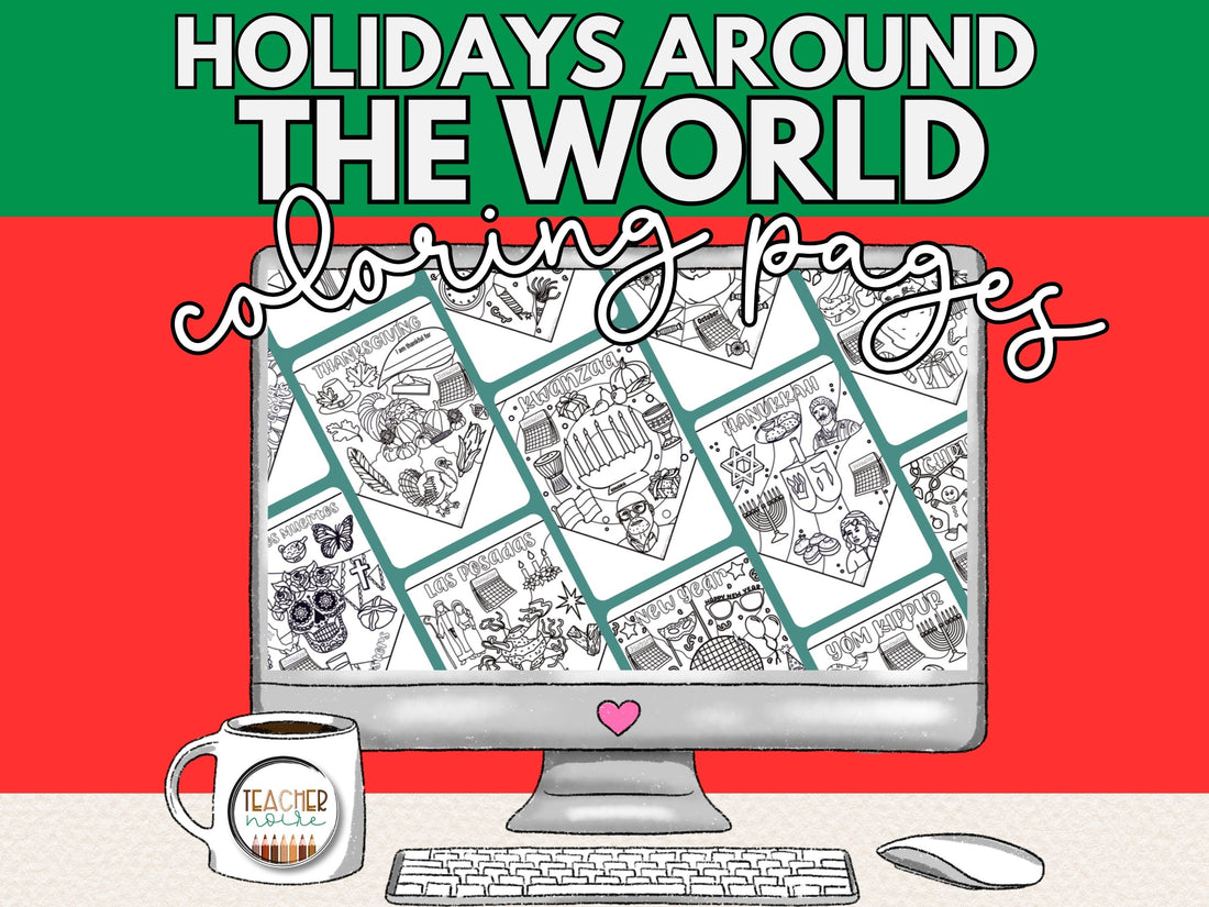 Holidays Around the World Coloring Pages – Teacher Noire