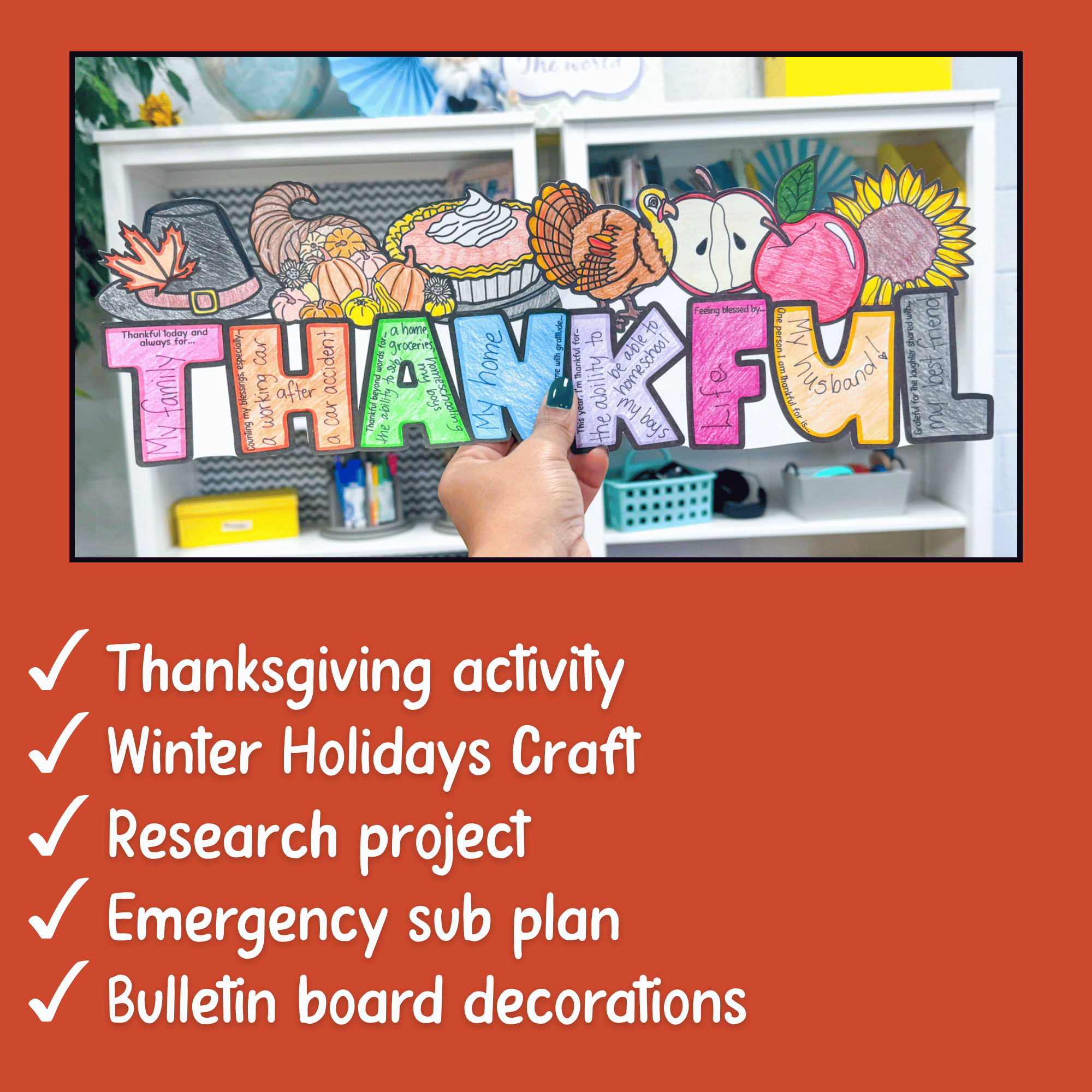 Thanksgiving Craft Bulletin Board – Teacher Noire