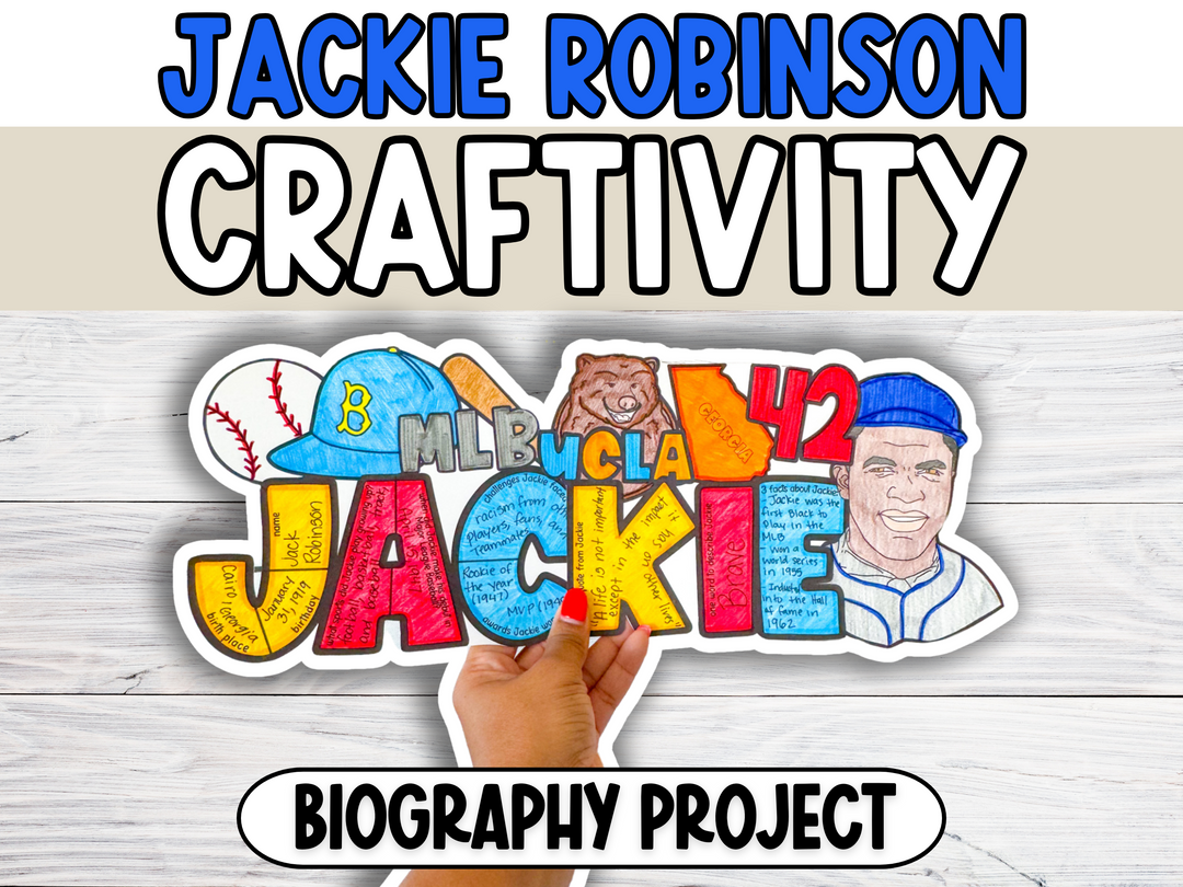 Jackie Robinson Craftivity – Teacher Noire