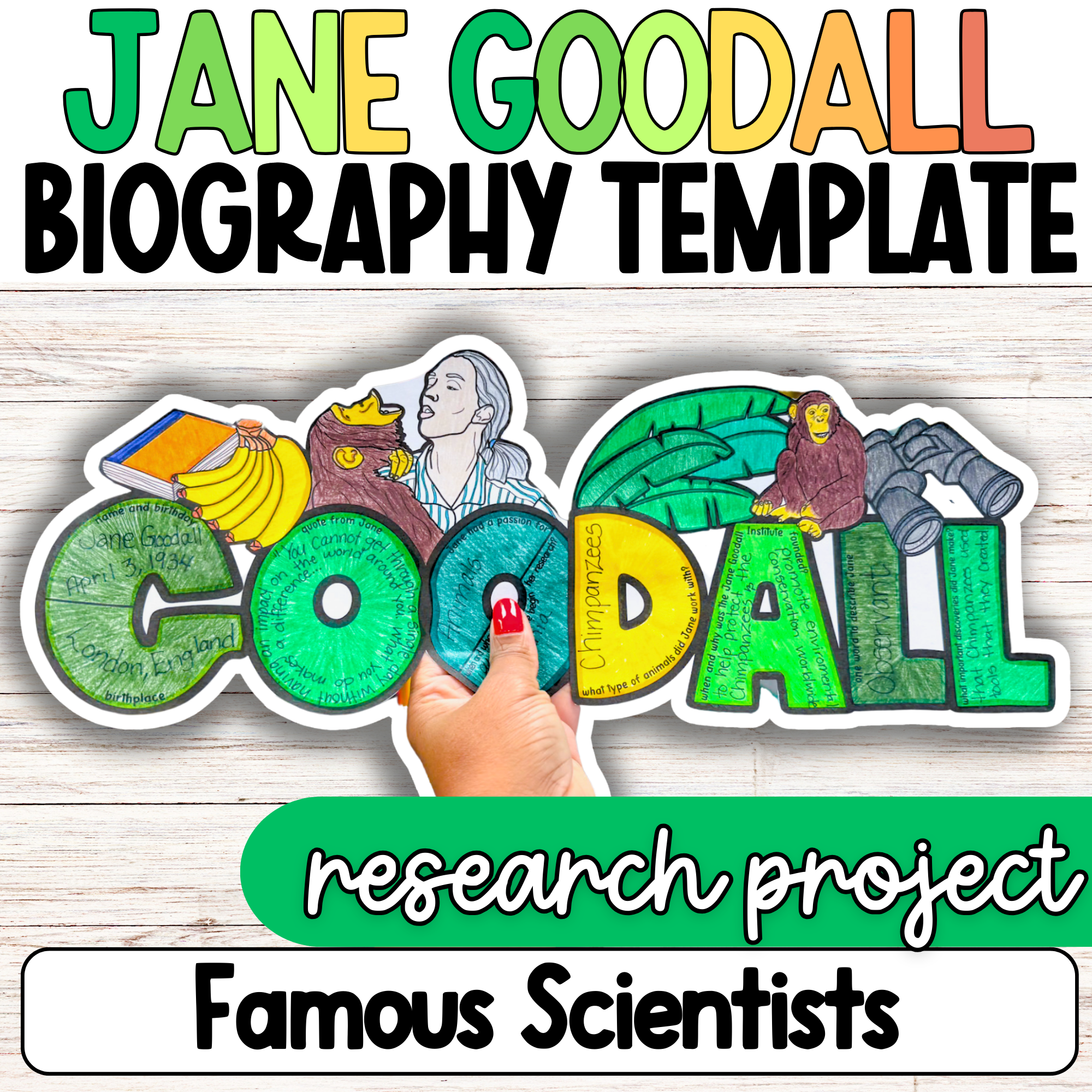 Jane Goodall Biography Project – Teacher Noire