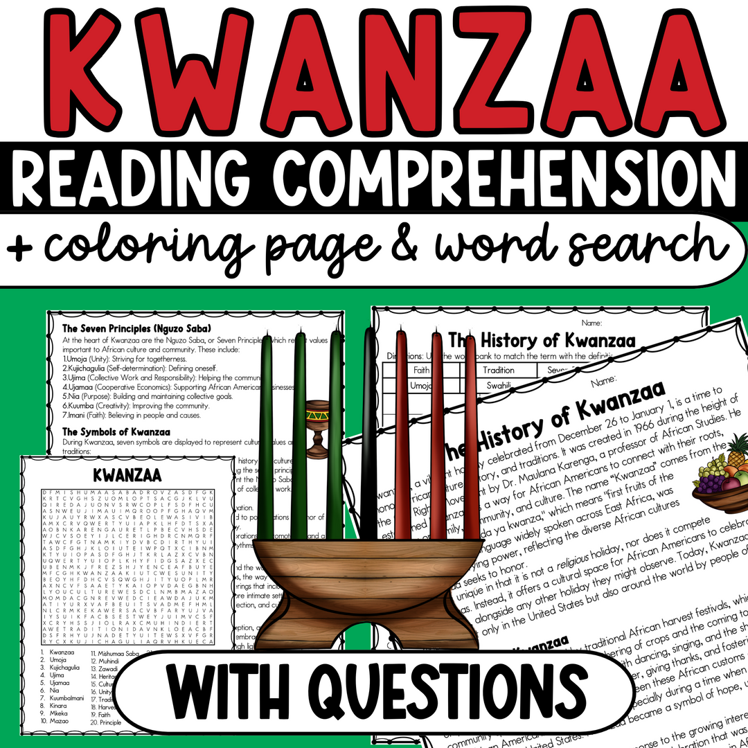 Kwanzaa Reading Comprehension Passage – Teacher Noire