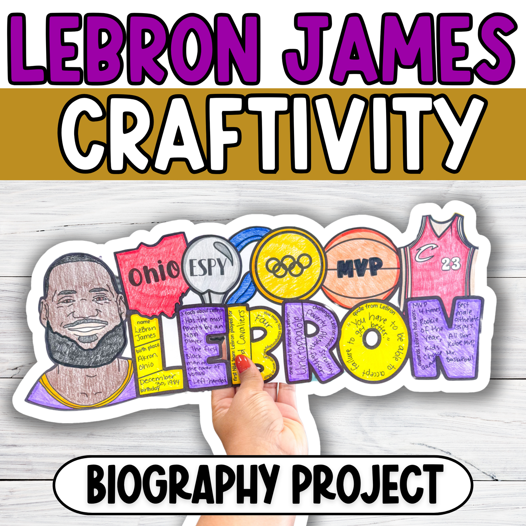 LeBron James Biography Project – Teacher Noire
