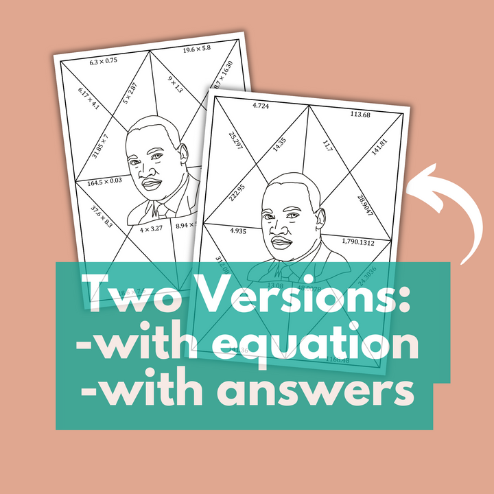 Multiplying Decimals Color by Number – Teacher Noire