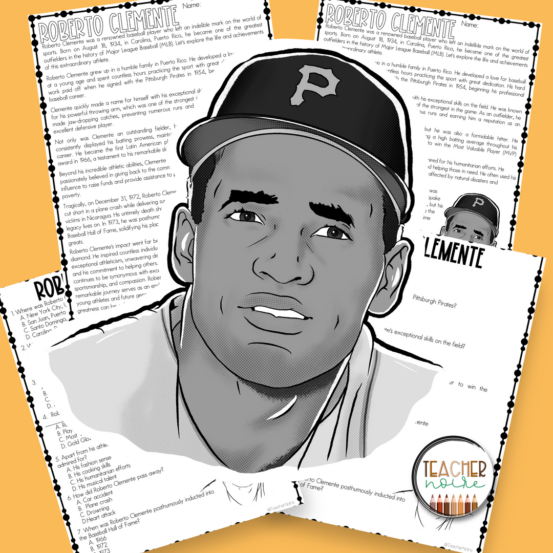 Roberto Clemente Reading Passage – Teacher Noire