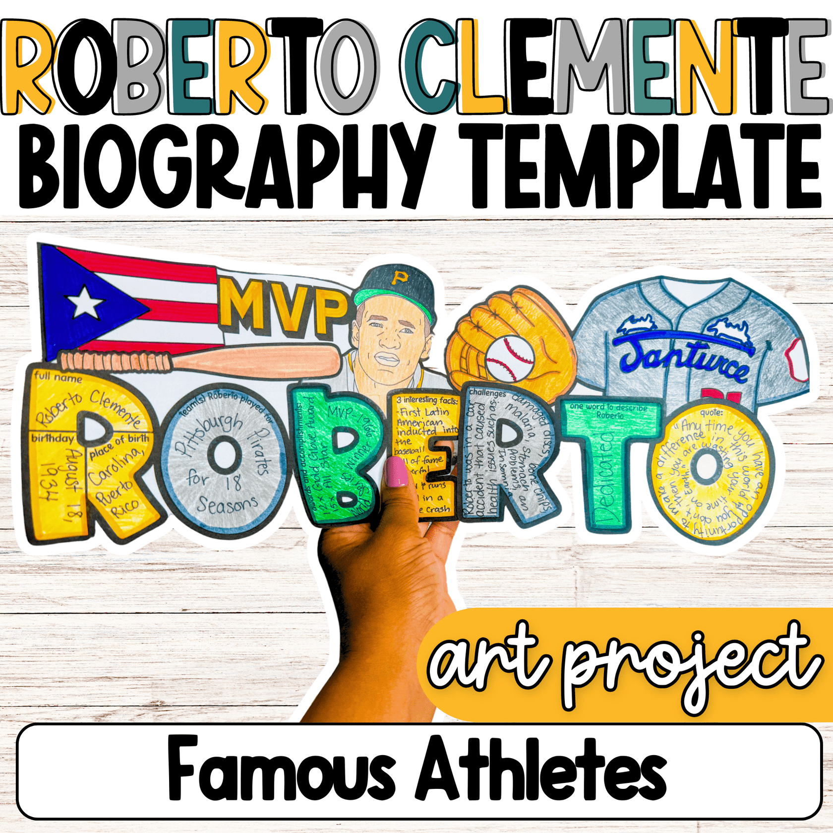 Roberto Clemente Biography Template – Teacher Noire