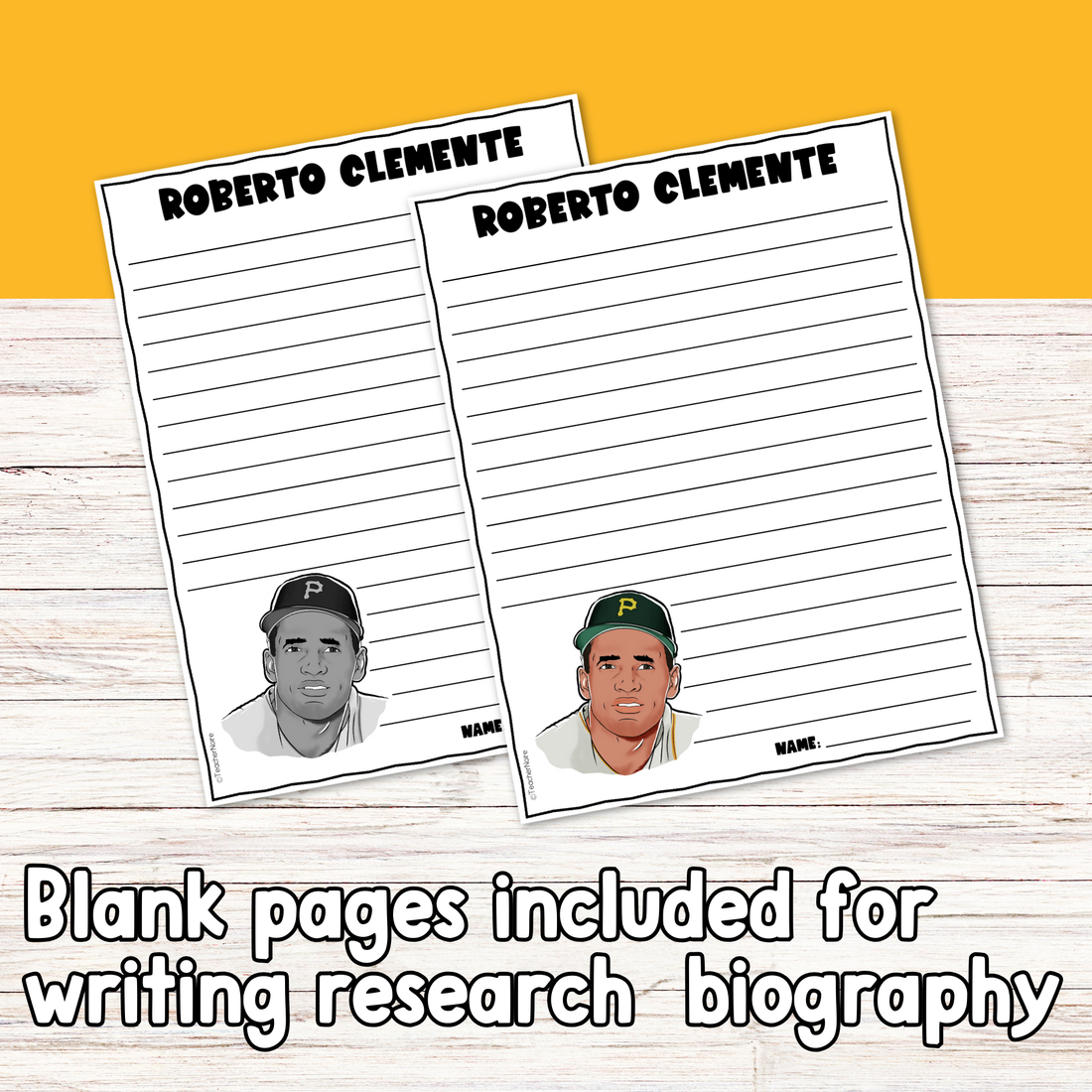 Roberto Clemente Biography Template – Teacher Noire